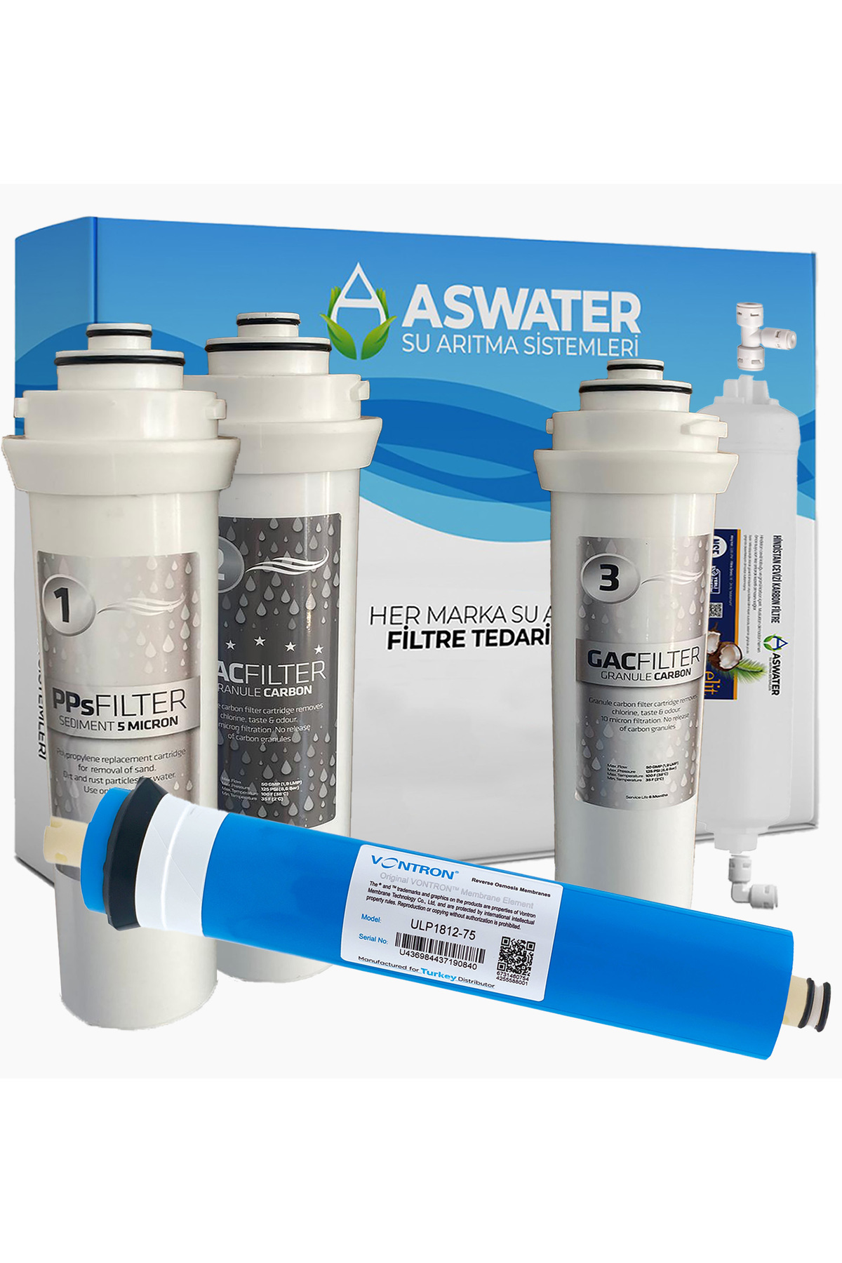 As Water Ihlas Aura Cebilon Unique Dijital Su Arıtma Cihazı Uyumlu 5'li ...