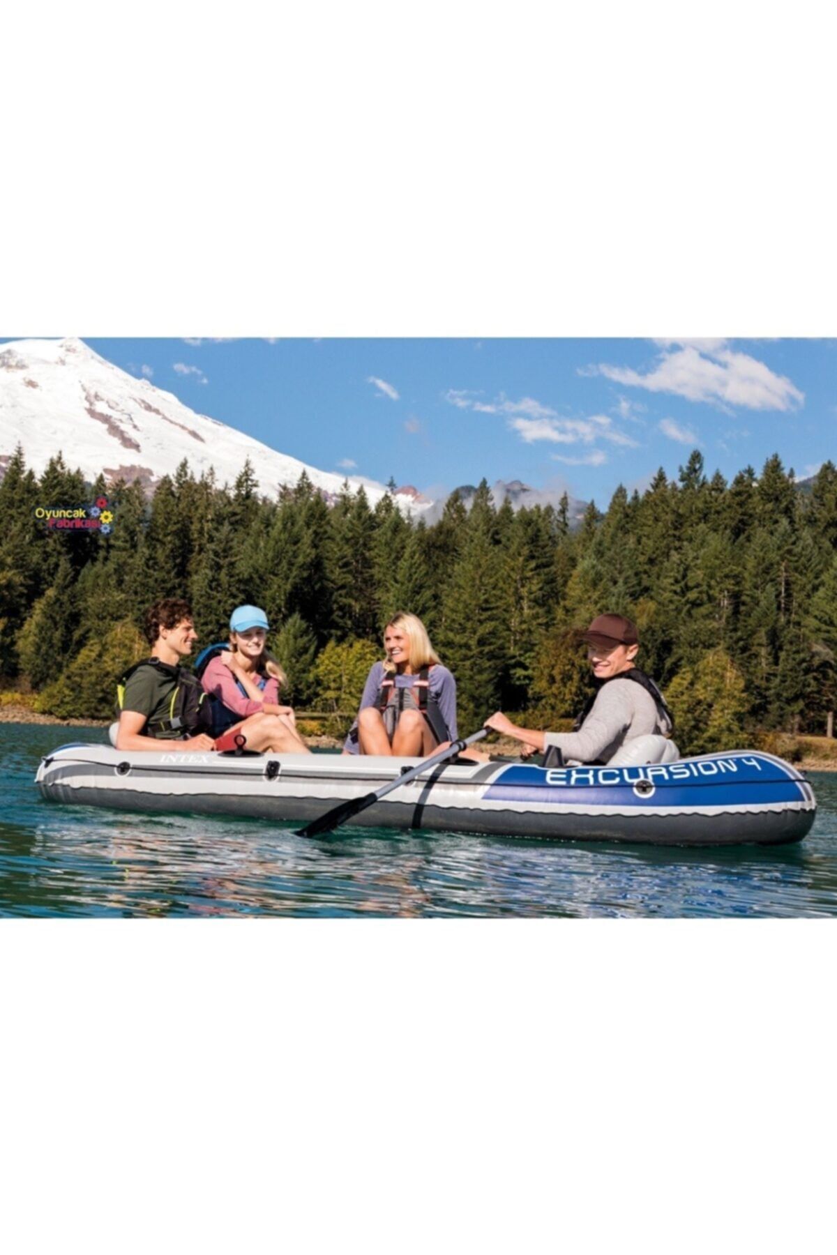 Intex 68324 Excursion 4 Kişilik Şişme Bot Set 315x165x43 Cm 68324 ...