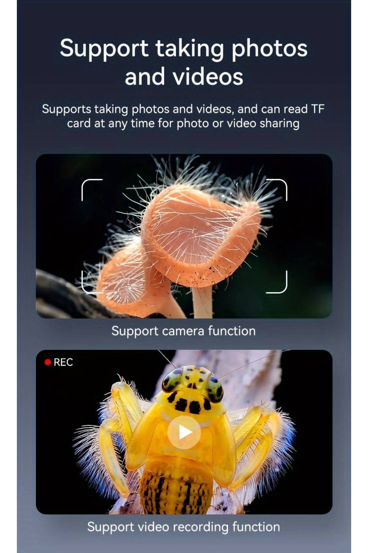 SYNOPE 8 Led Işıklı Yüksek Çözünürlüklü 1000X Dijital Mikroskop Pc ...