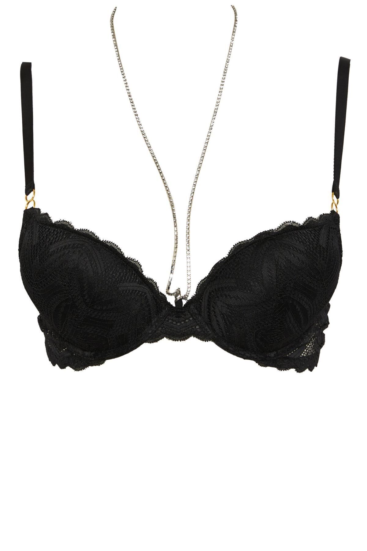 Defacto Fall In Love Dantelli Ekstra Dolgulu Full Push Up Balenli Bra ...