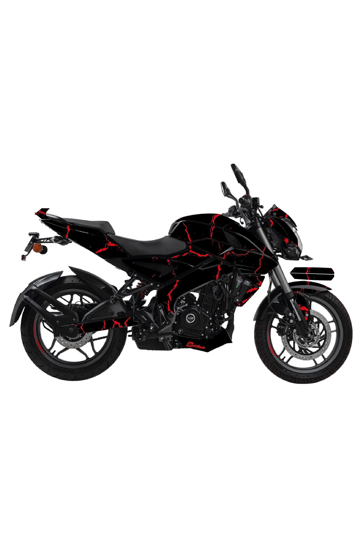 Motiker BAJAJ NS200 Sticker 2014-2024 Şimşek Desen Motosiklet Kaplama ...