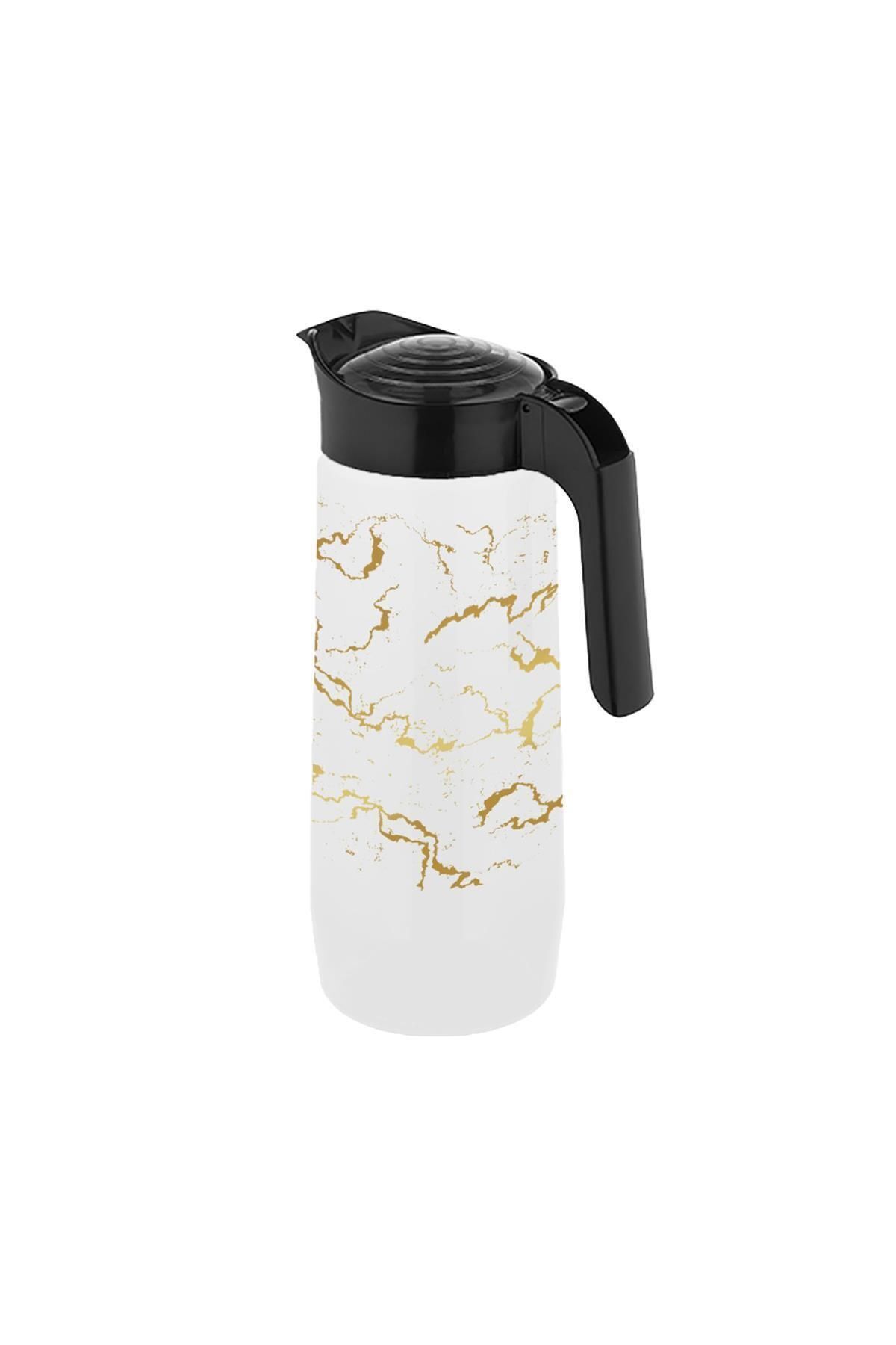 SELKA HOME Beyaz Mermer Desen Cam Sürahi 1500 ML Fiyatı, Yorumları ...