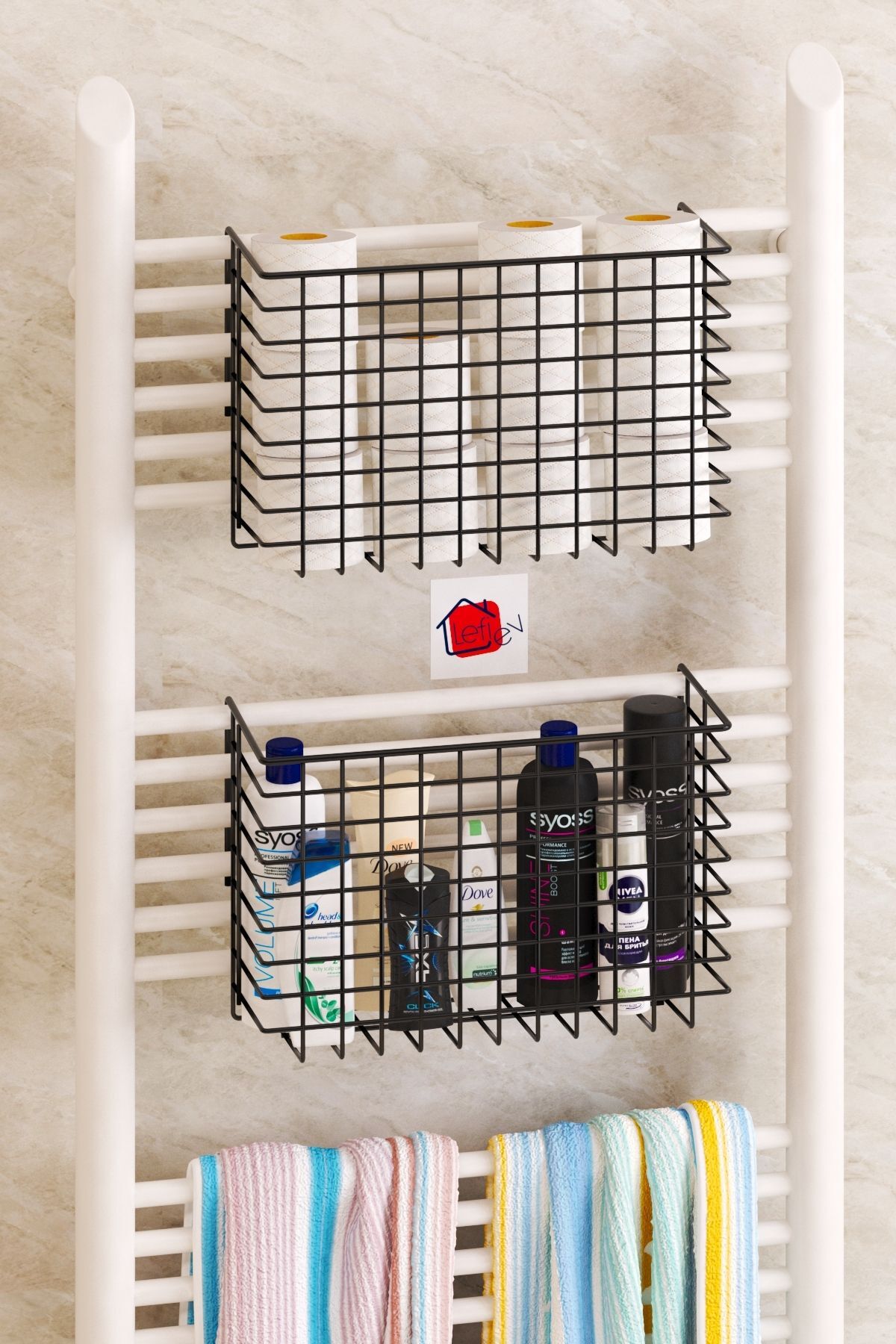 LEFİEV Lefi Ev 1 Adet Kancalı Banyo Havlupan Askısı Havluluk Banyo ...