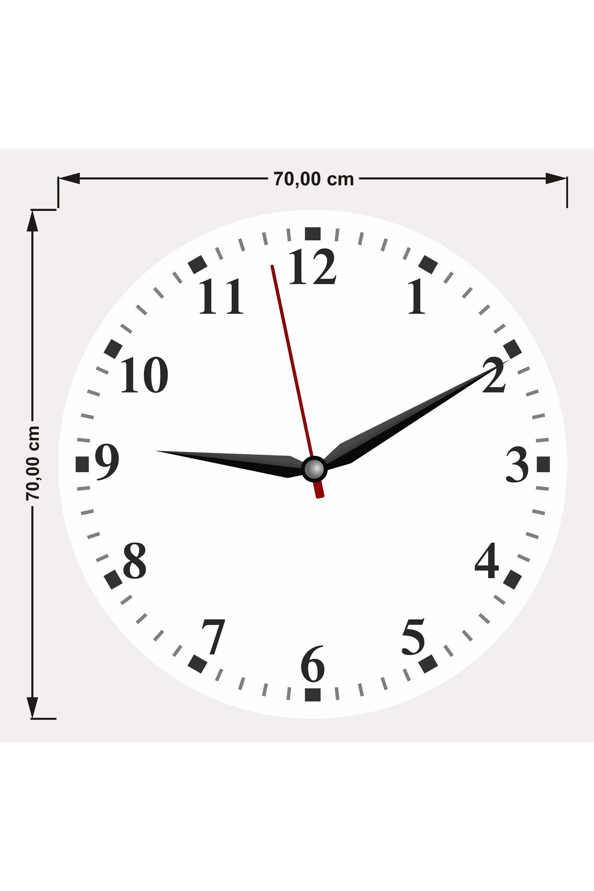 EMYA HOME Kanvas (Ahşap) Duvar Saati - 70 cm Fiyatı, Yorumları - Trendyol