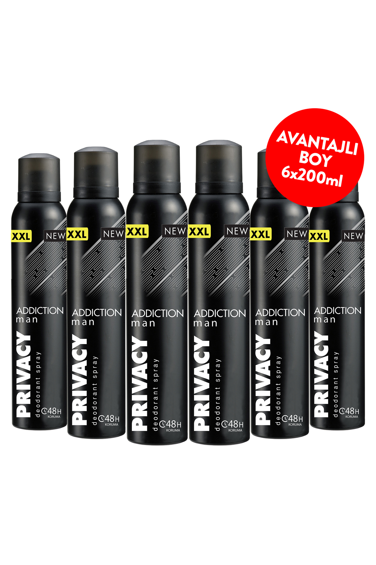 Privacy Addiction Man Deodorant 6x200 ml Fiyatı, Yorumları - Trendyol