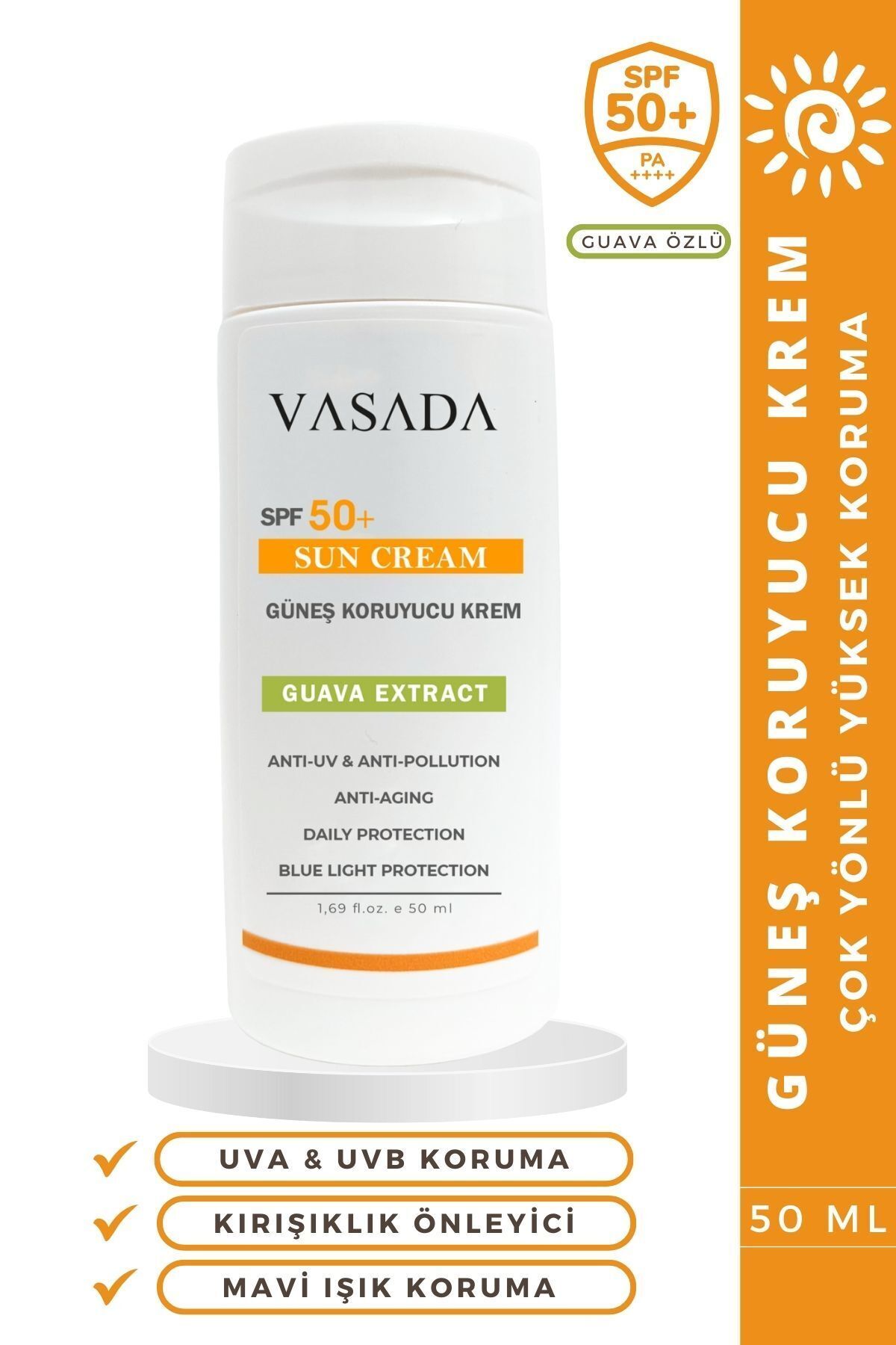 Vasada Güneş Kremi Yüksek Koruma Spf 50 Guava 50 ml yorumları ve ...