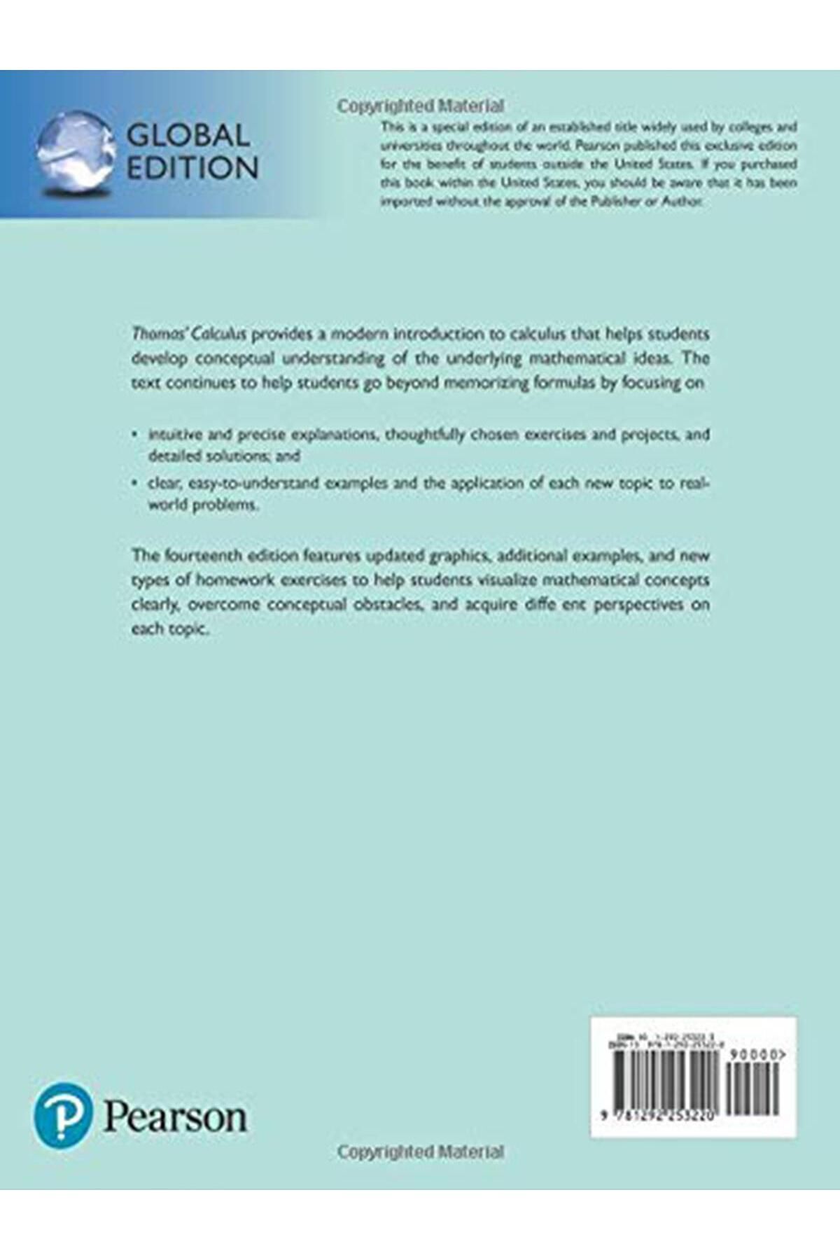 Pearson Yayınları Thomas Calculus Fiyatı, Yorumları - Trendyol