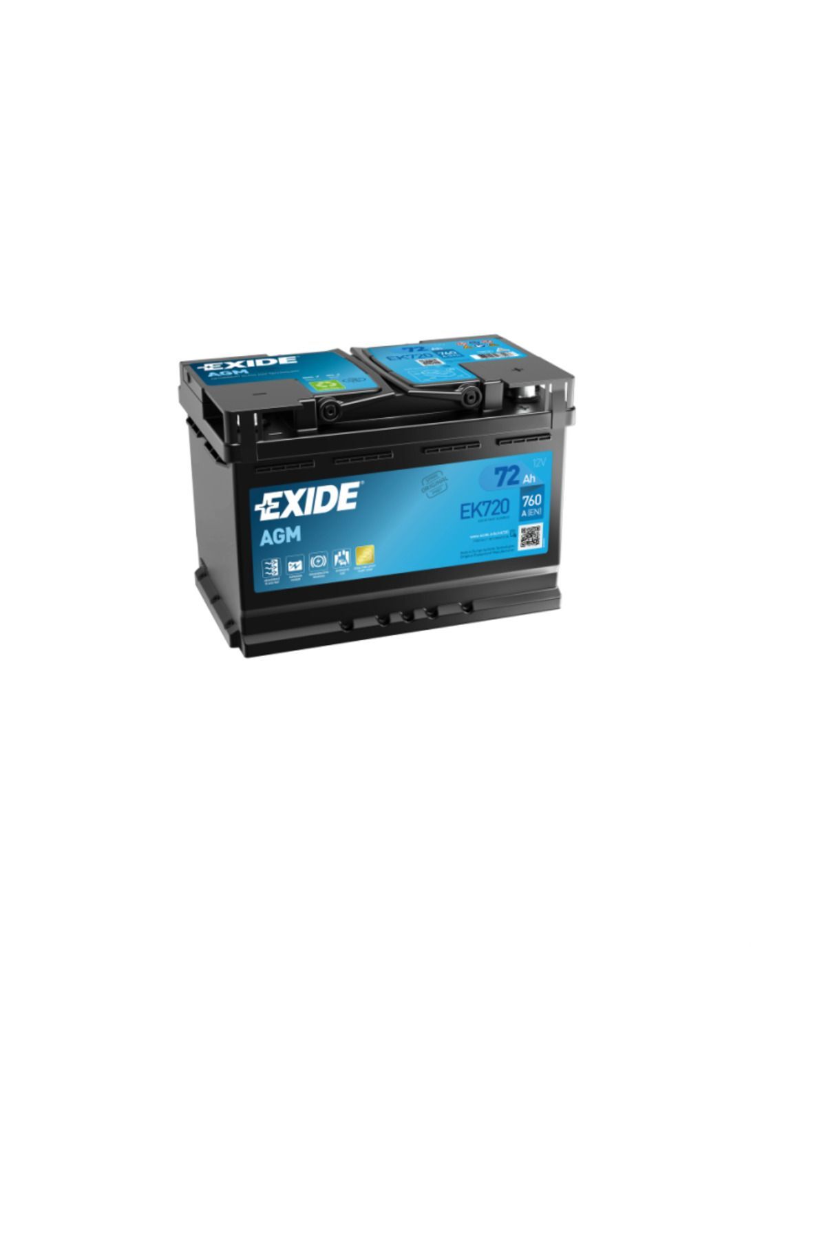 Exide 12 V 72 Ah 760 A En Agm Start-stop Ek720(2023) Fiyatı, Yorumları ...