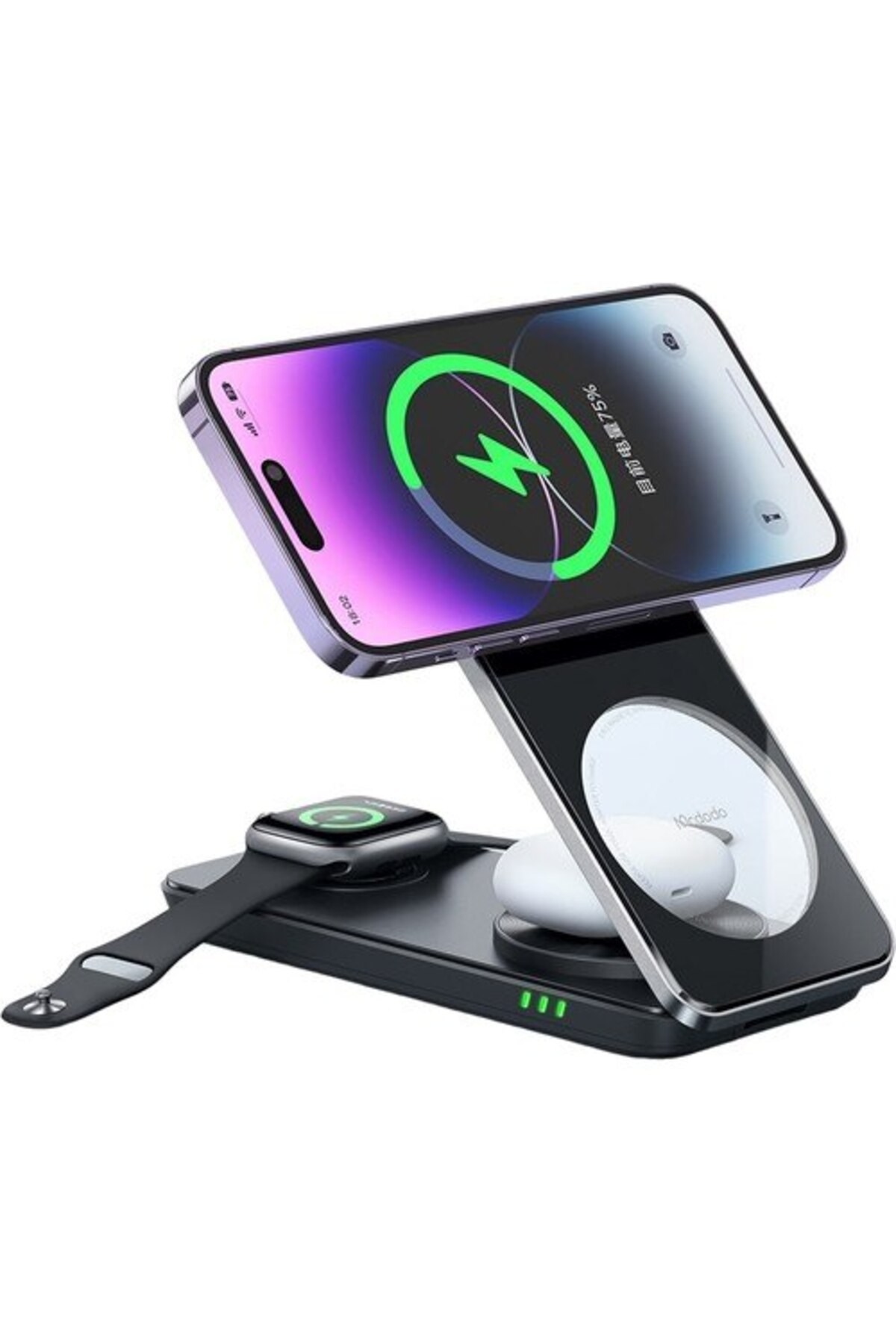 Mcdodo Udmkx 3in1 Katlanabilir Manyetik Kablosuz Şarj Cihazı Ve Standı ...