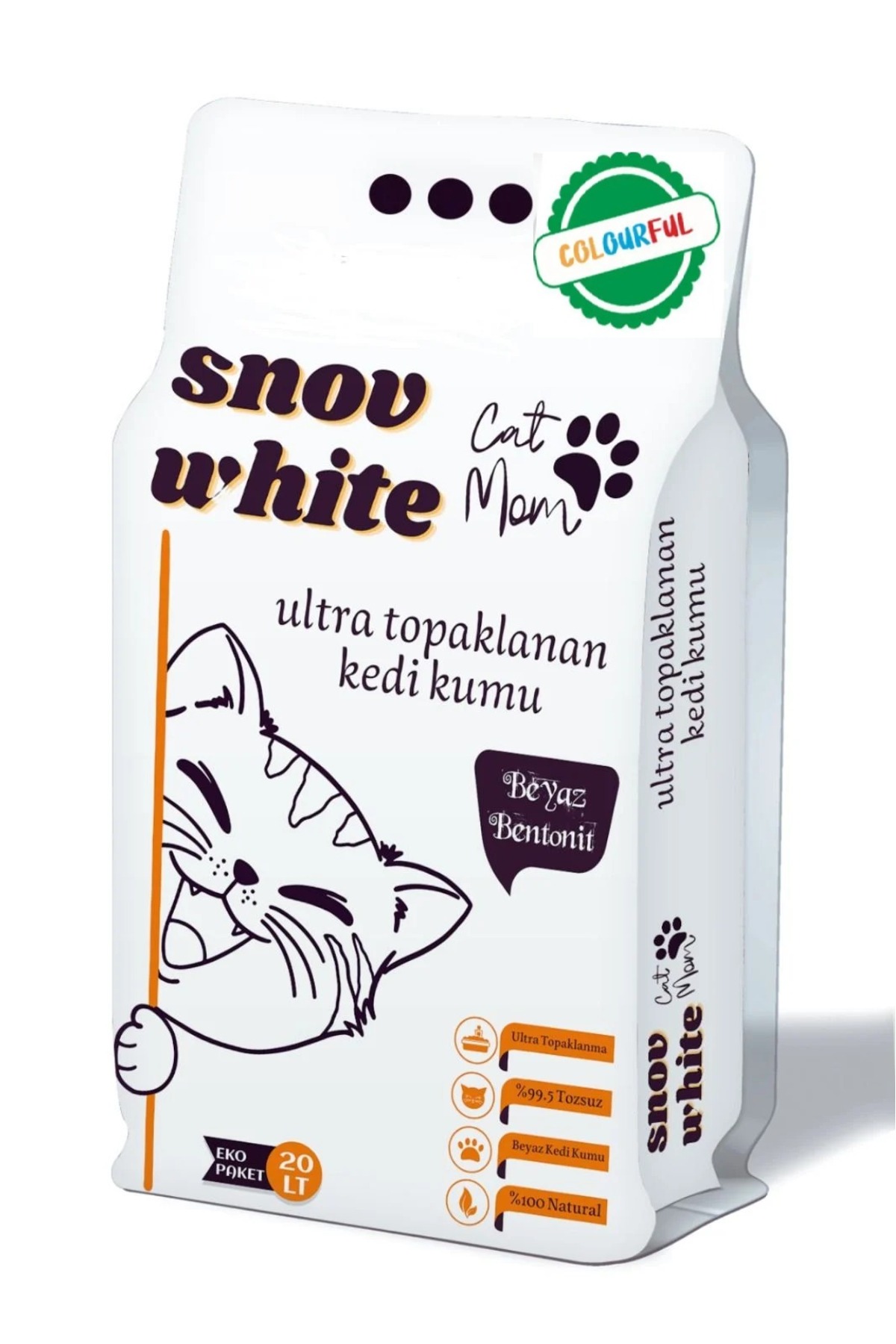 Snow White Colourful Ince Tane Eko 20 lt Kedi Kumu Fiyatı, Yorumları ...