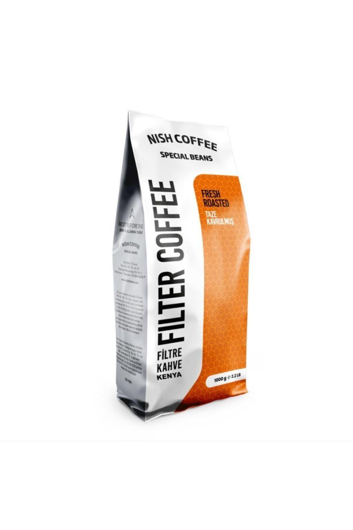 Nish Coffee Filtre Kahve Nish Özel Seri Kenya 1 Kg Çekirdek Kahve ...