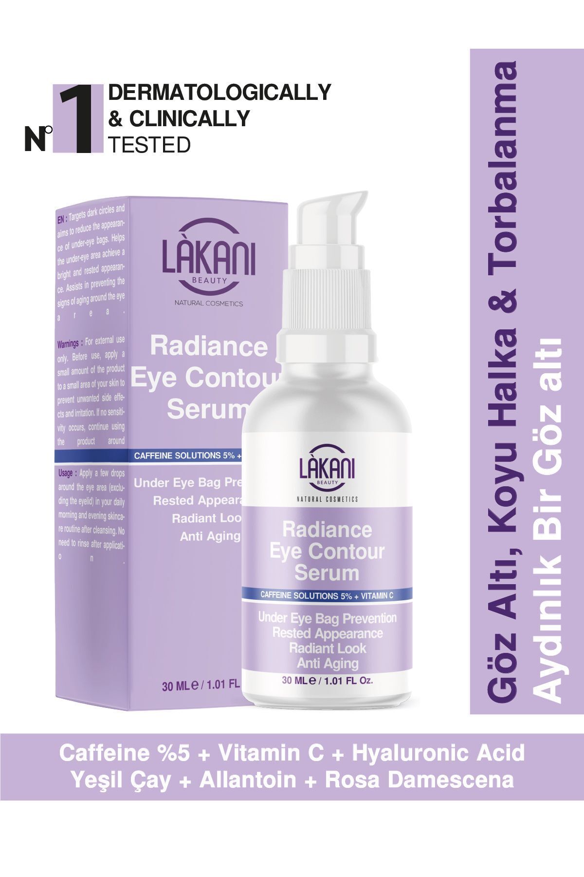 Lakani beauty Torbalanma ve Morluk Karşıtı Aydınlatıcı Göz Altı Serumu ...