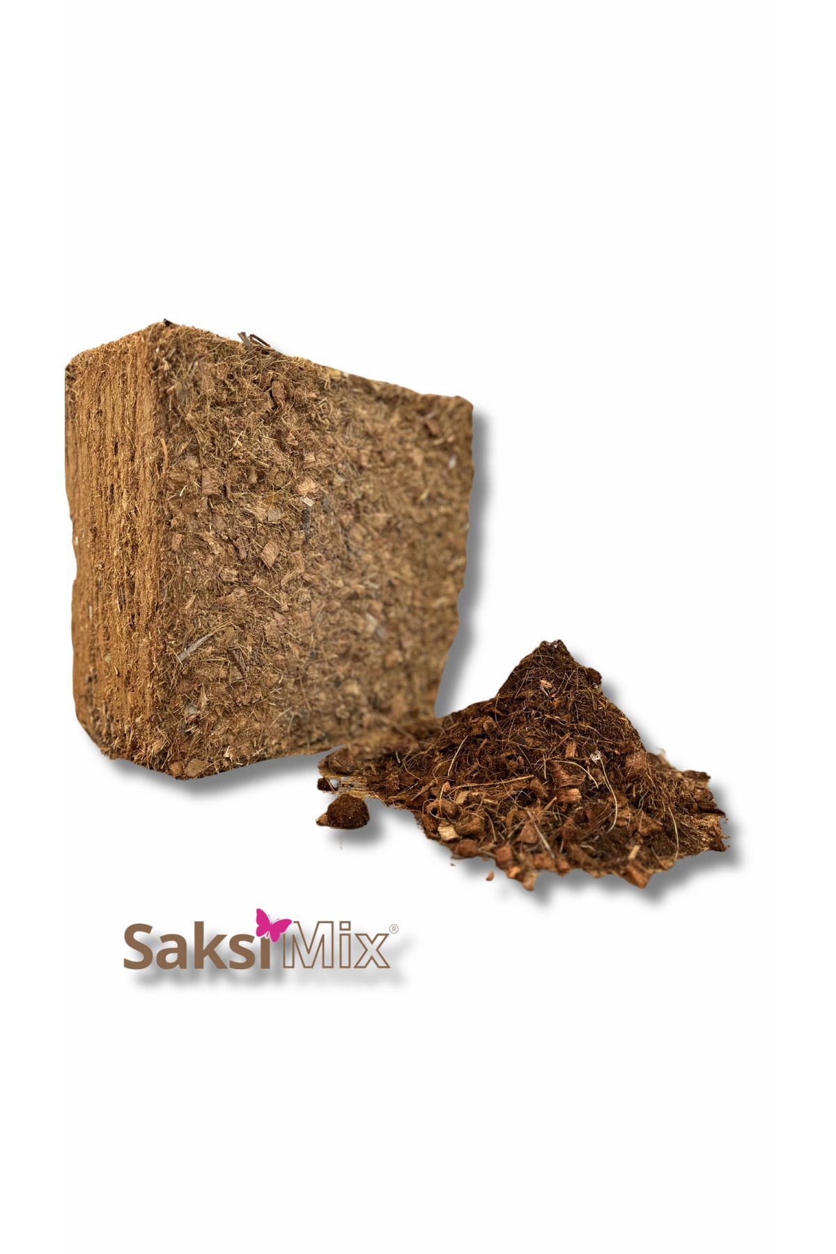 Saksı Mix Blok Cocopeat Mix 55-65 Lt-sıkıştırılmış Hindistan Cevizi ...