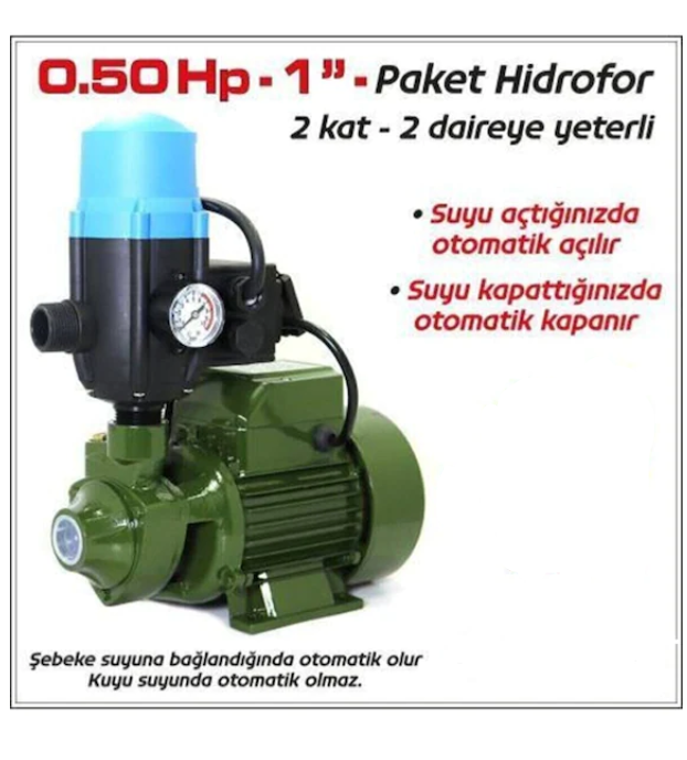 Genel Markalar Mrs Max Su Pompası Paket Hidrofor Otomatik Sistem Su Pompası Qb60 0.5hp - Fiyatı ...
