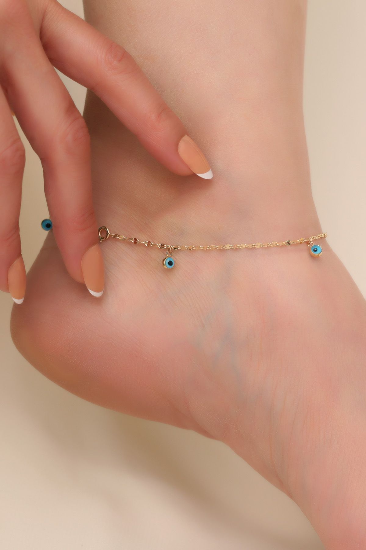 Bayar Gold 14 Ayar Altın Mini Gözlü Aynalı Halhal Fiyatı, Yorumları - Trendyol