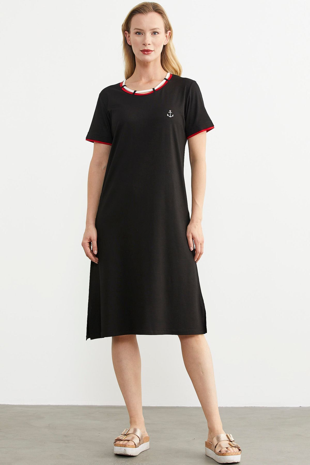 Sementa Marine Yakası Parça Piyeli Elbise - Siyah Fiyatı, Yorumları ...