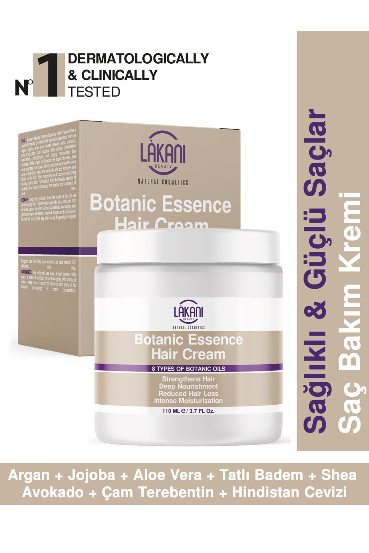 Lakani beauty 8 Doğal Yağ içeren Besleyici Güçlendirici Ve Nemlendirici ...