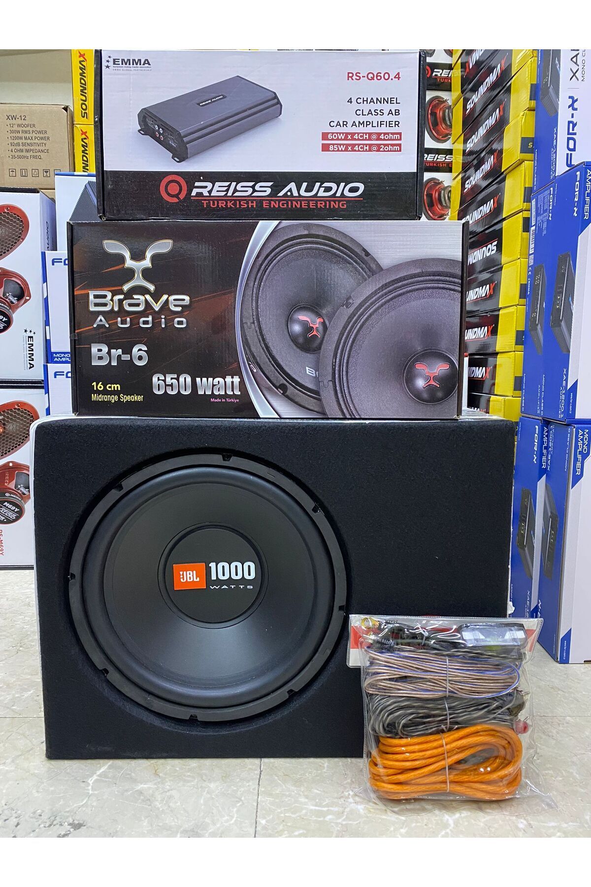 REISS AUDIO Takım Set 30cm Bass Brava Audıo 16cm Midrange Reiss Anfi 4x60rms Fiyatı, Yorumları ...