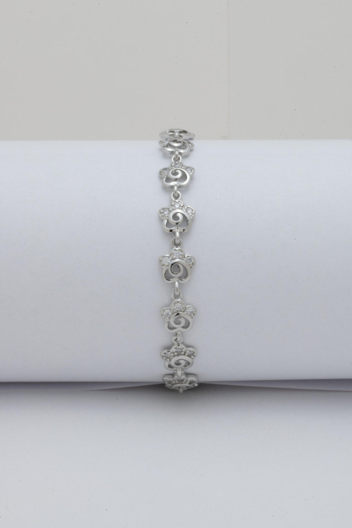 Sewar Store Beyaz altın pırlantalı kurdeleli zinciri18k altın kaplama bileklik-CM595Fiyatı ...