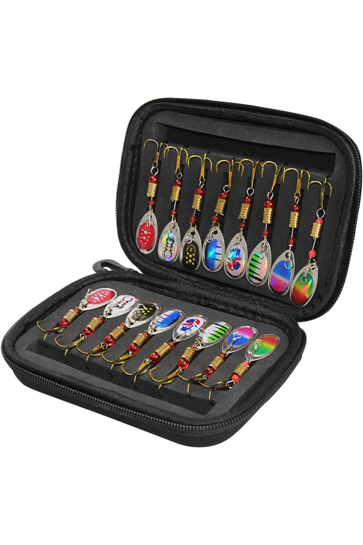 valkyrie 16 Adet Çantalı Fly Spinner Döner Sinek Olta İğne Yem Seti ...