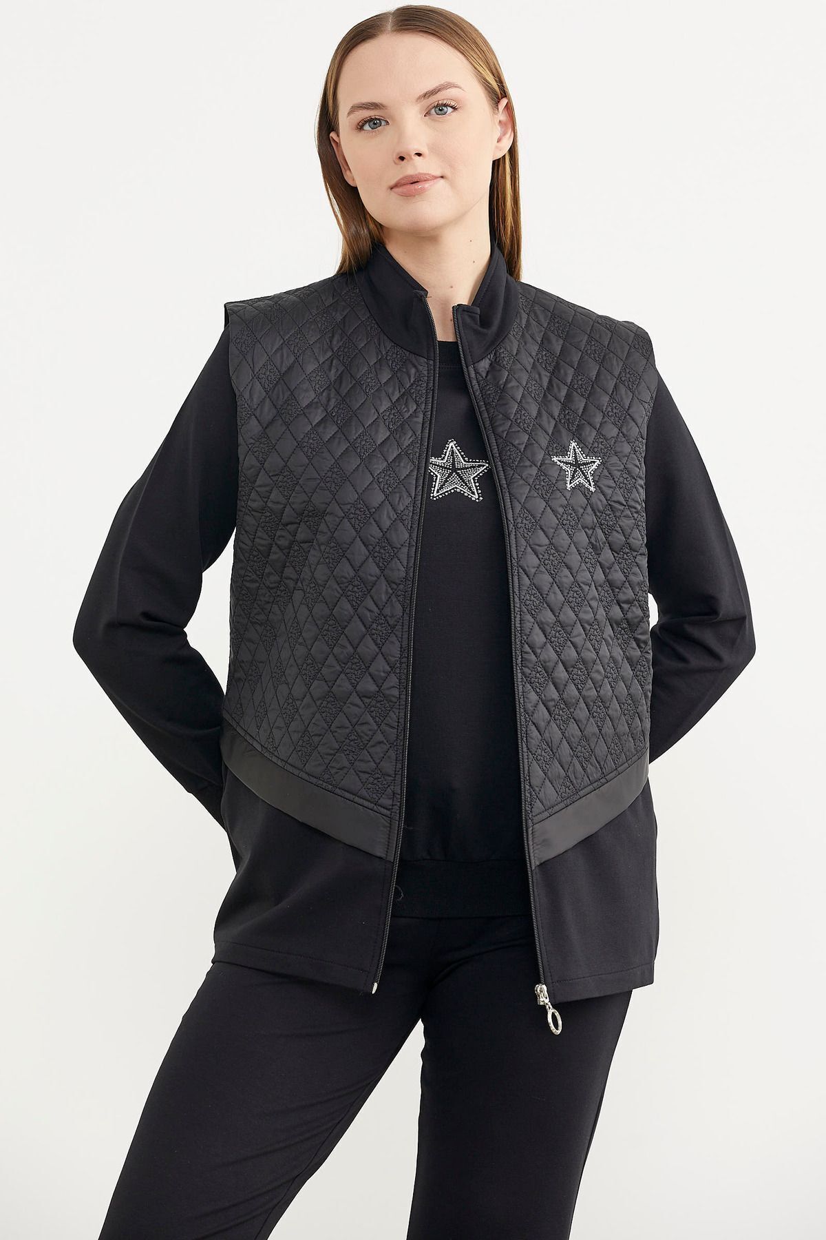 Sementa Kapitone Yelekli Üçlü Eşofman Takım - Siyah Fiyatı, Yorumları ...