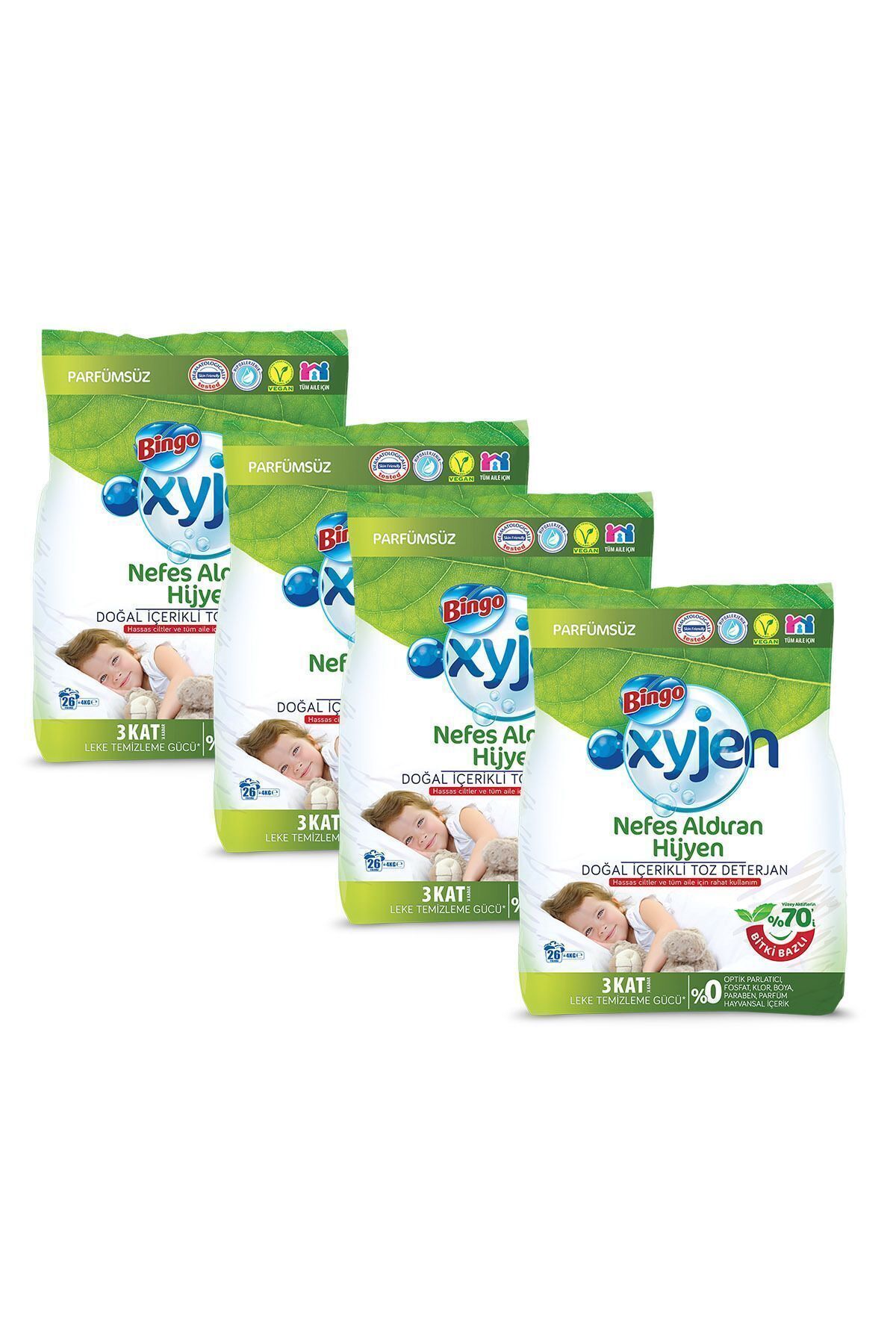 Bingo Oxyjen Doğal Içerikli Toz Deterjan 4'lü - Fiyatı, Yorumları