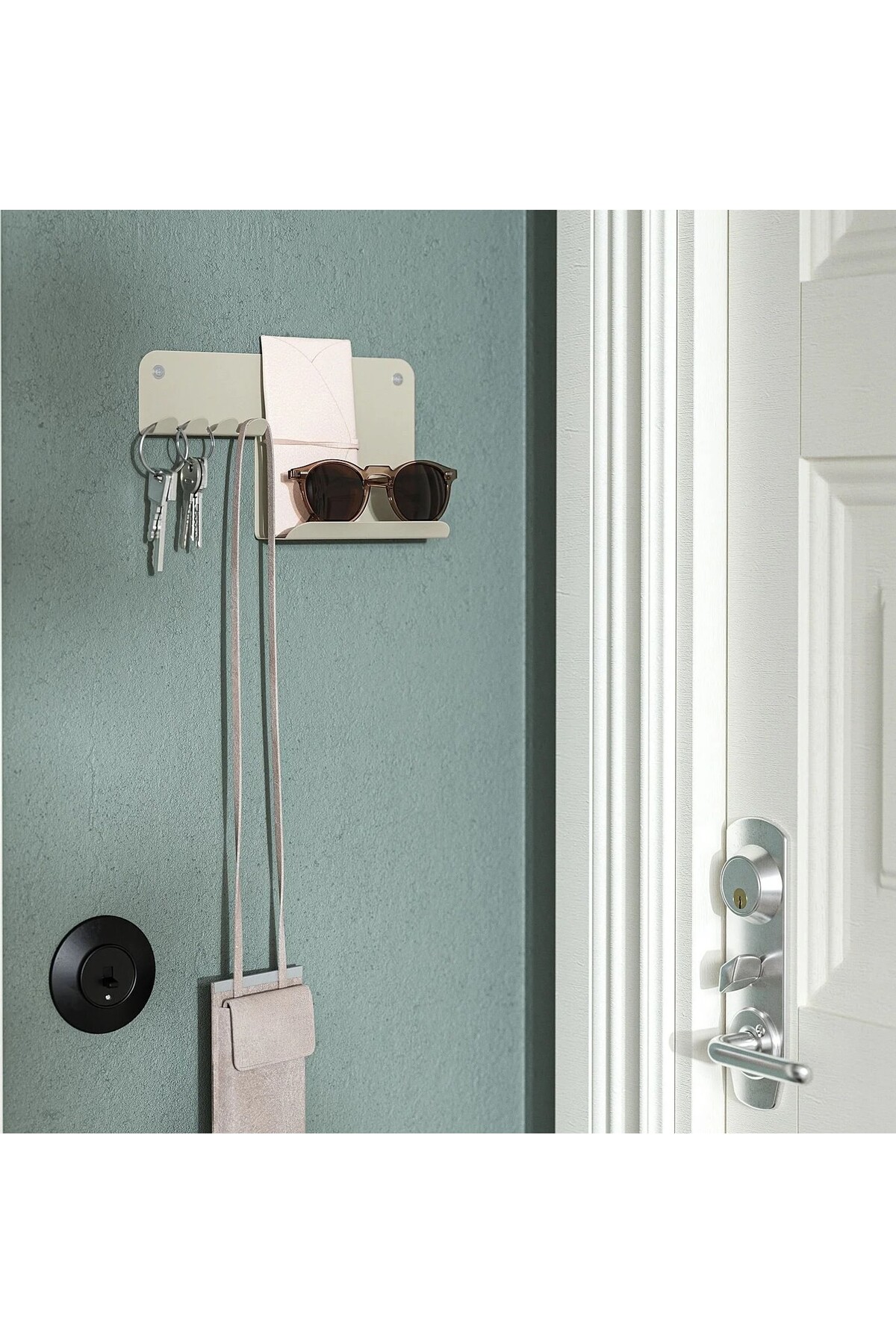 IKEA Duvar Askısı 23x13 Cm Duvar Kancası Metal Askılık Anahtarlık Bej ...