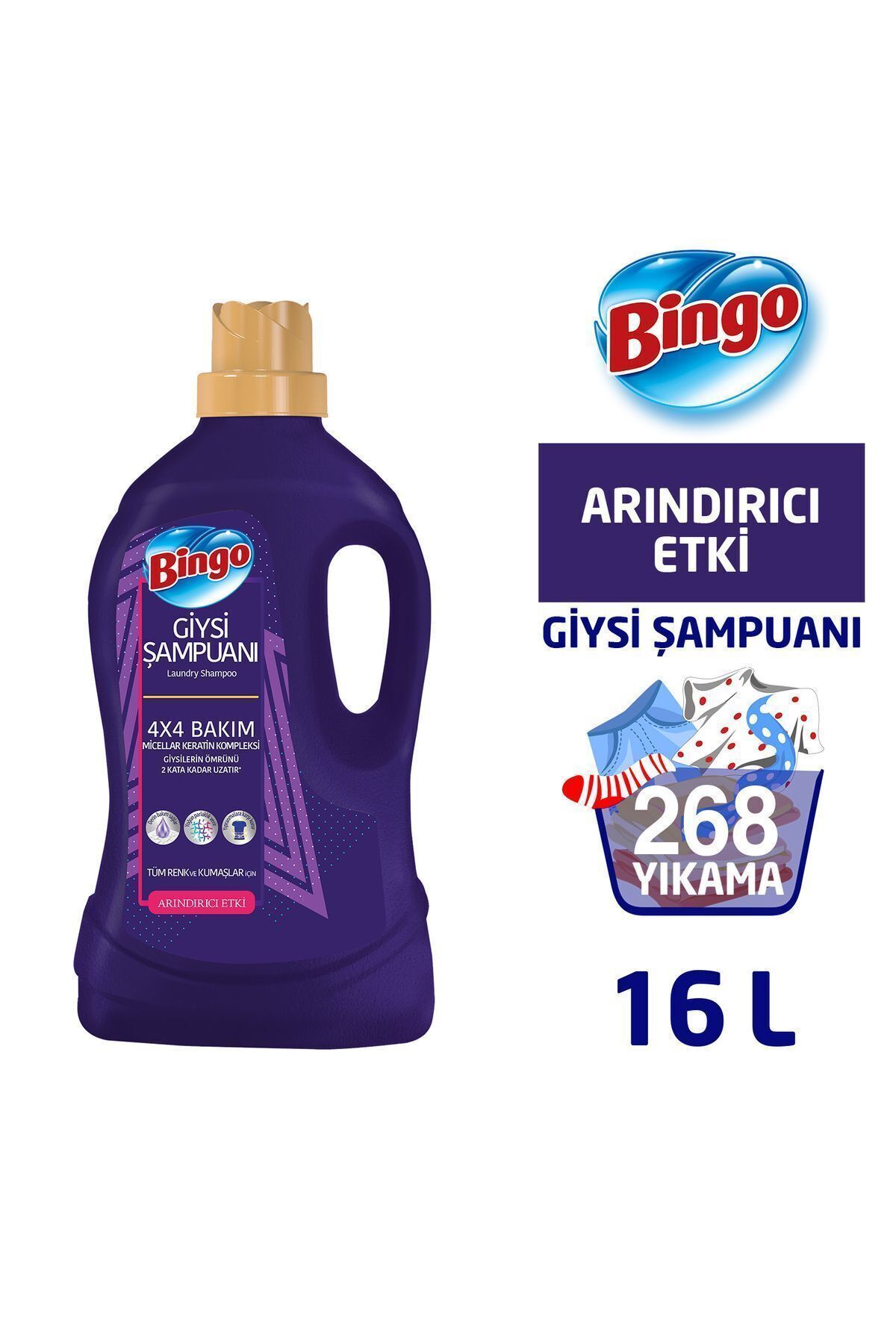 Bingo Giysi Şampuanı Arındırıcı Etki 4l 4'lü - Fiyatı, Yorumları