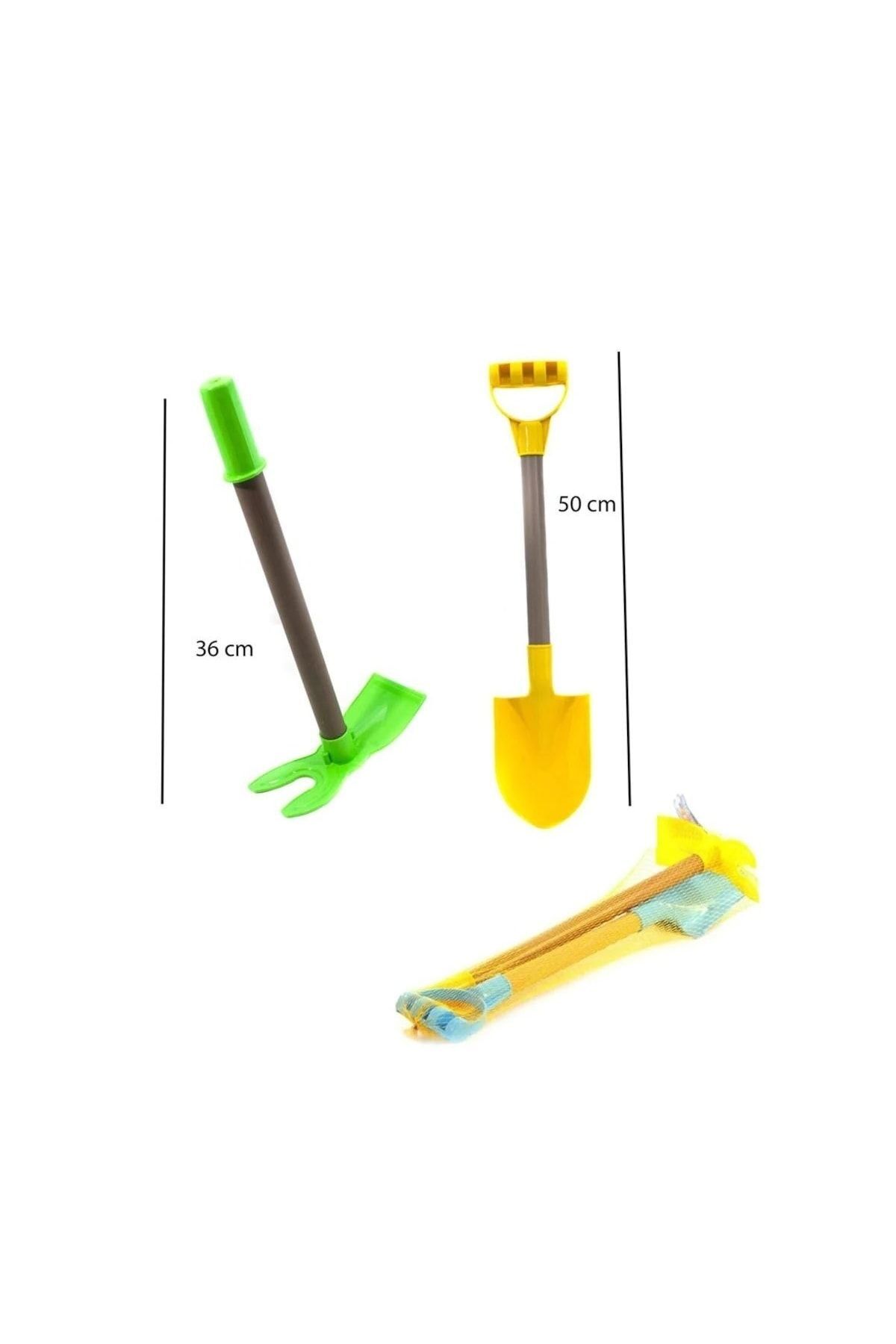 SAZE 3032 Oyuncak El Arabası + Ikili Bahçe Seti Kazma- Kürek Oyuncak ...