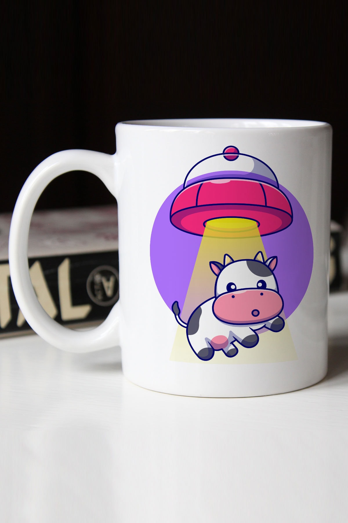 Mimiyum Missed Cow Drawing Printed Mug Cup M4k835- Trendyol