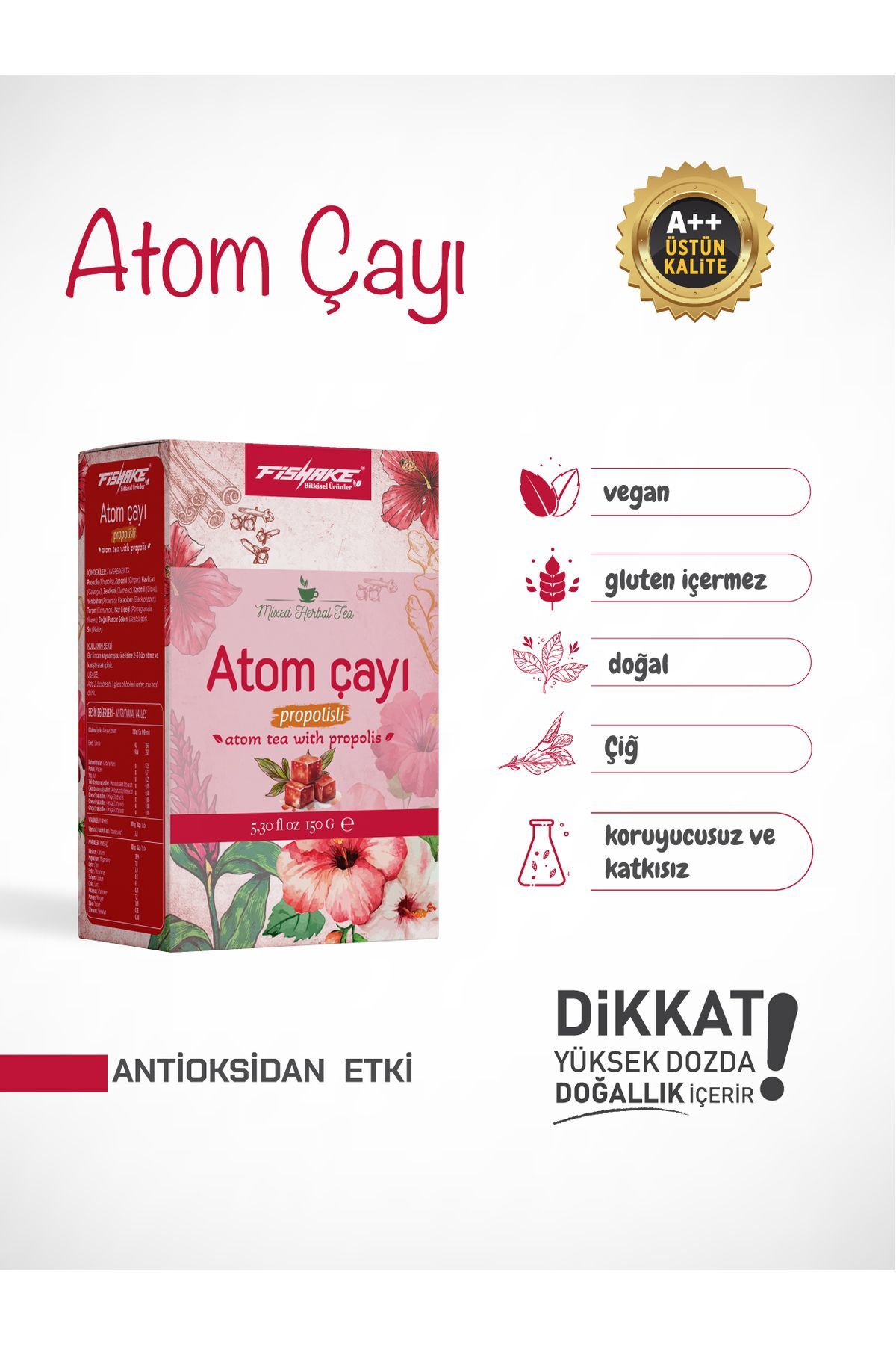 FiShake Atom Çayı ( Atom Tea ) Bitki Çayı Fiyatı, Yorumları - Trendyol
