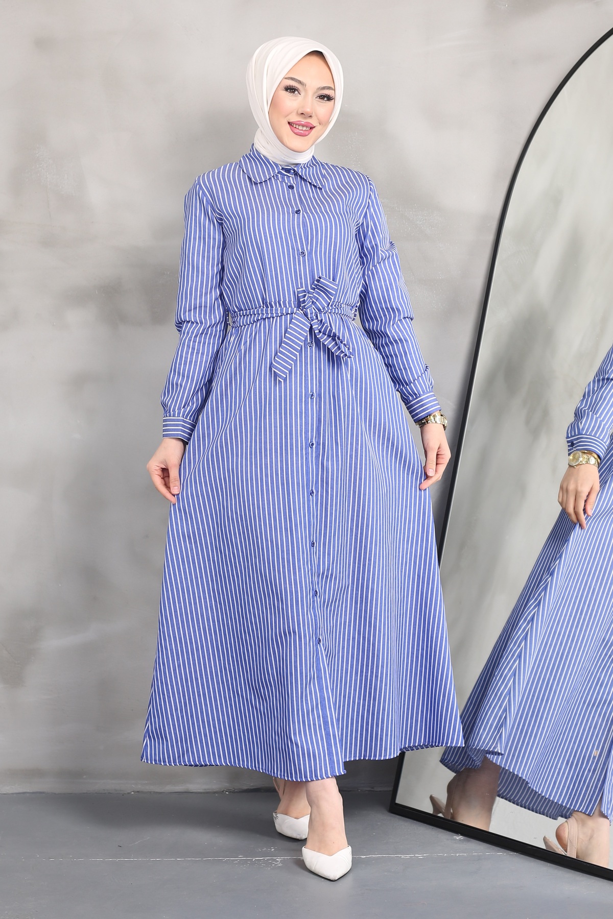 Terrenova Çizgili Kuşaklı Gizli Cepli Yazlık Elbise Fiyatı, Yorumları ...