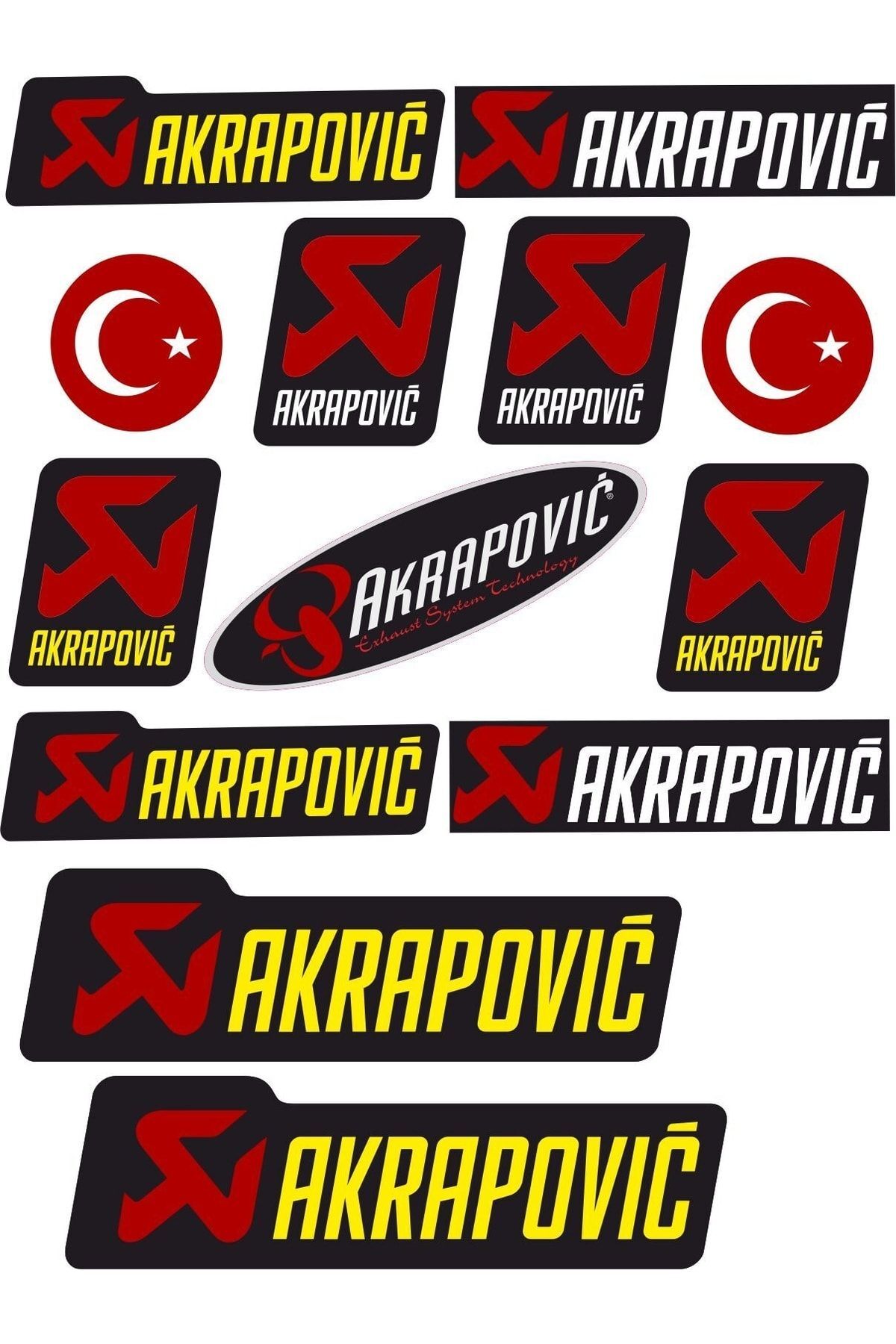 Monero Motosiklet Akrapovic Sticker Seti - Fiyatı, Yorumları