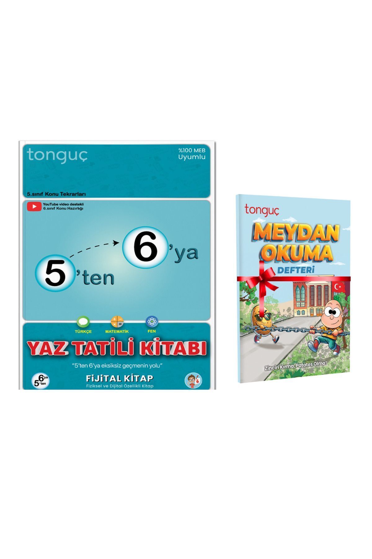 Tonguç Yayınları 5'ten 6'ya Hazırlık Kitabı Ve Meydan Okuma Defteri ...