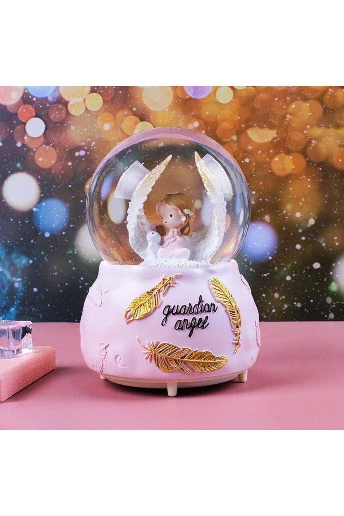 Hediye Sahibi Guardian Angel Melek Orta Boy Tasarımlı Işıklı ve Müzikli ...