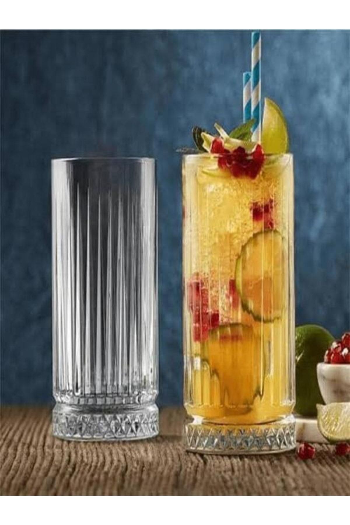 Kaveh glass Kaveh Meşrubat Bardağı 260cc 6'lı Su Kokteyl Limonata ...