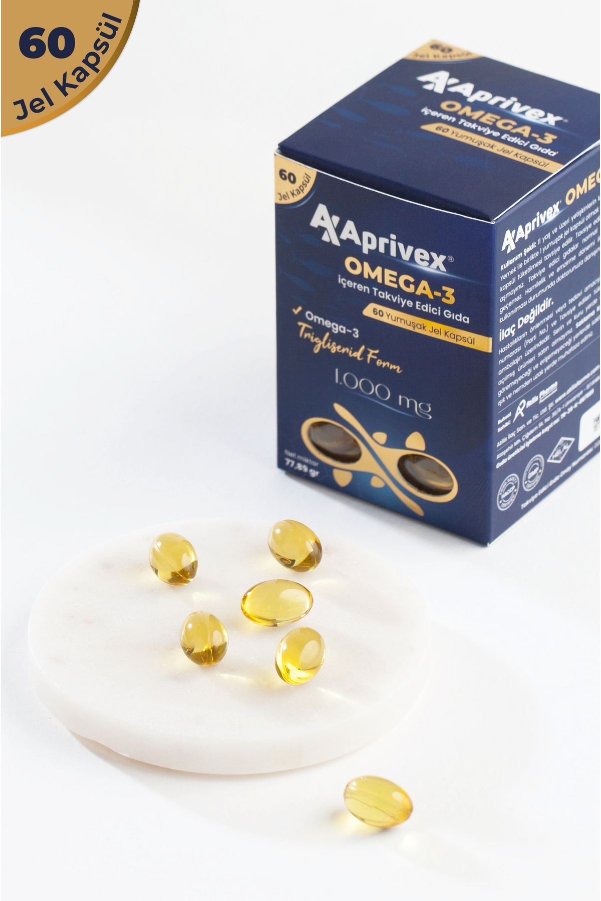 Aprivex Omega3 Trigliserit 60 Yumuşak Kapsül Fiyatı, Yorumları - Trendyol