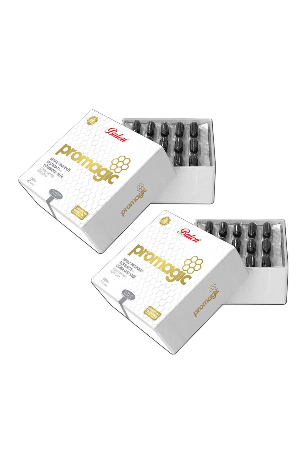 Balen Promagic Çörekotu Yağı Beyaz Propolis 60 Kapsül X 2 Adet - Fiyatı ...