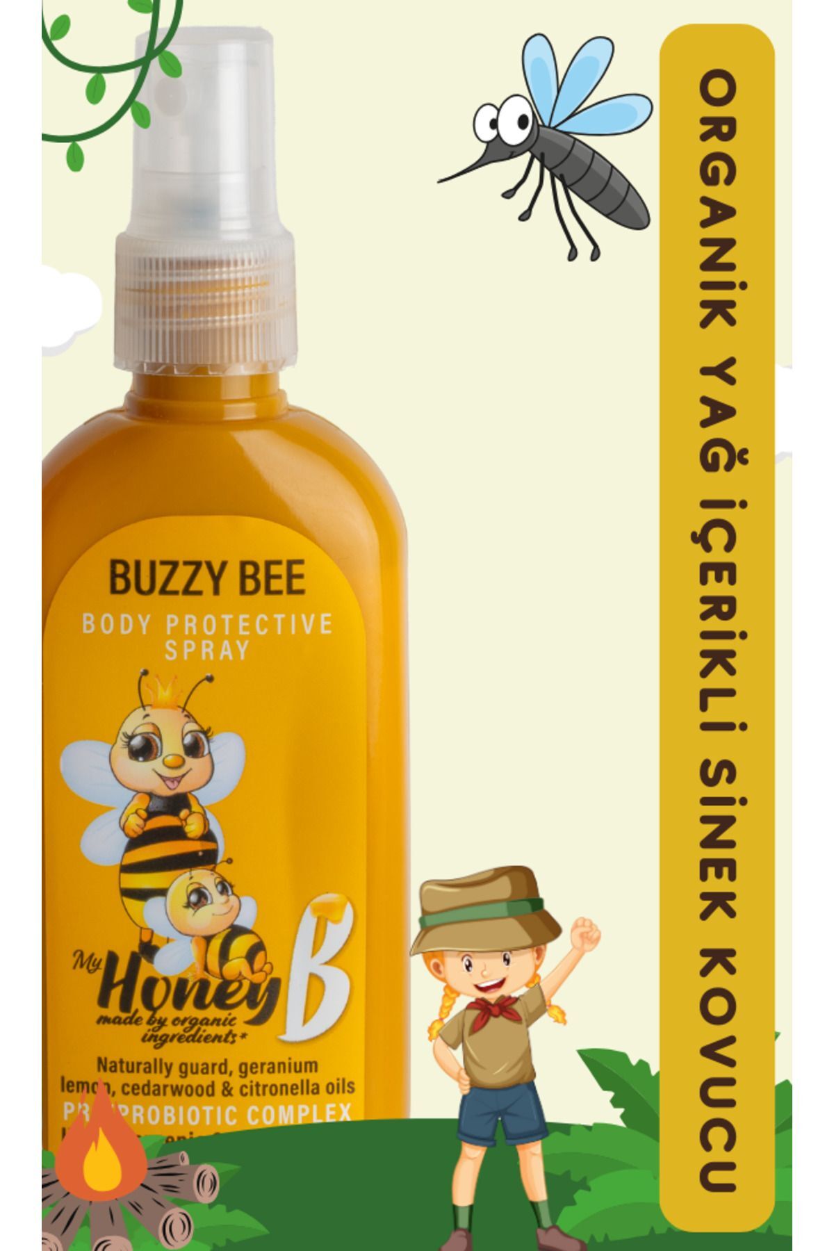 My Honey B Buzzy Bee Sinek Kovucu ve Böcek Kovucu Sprey 98 ml Fiyatı ...