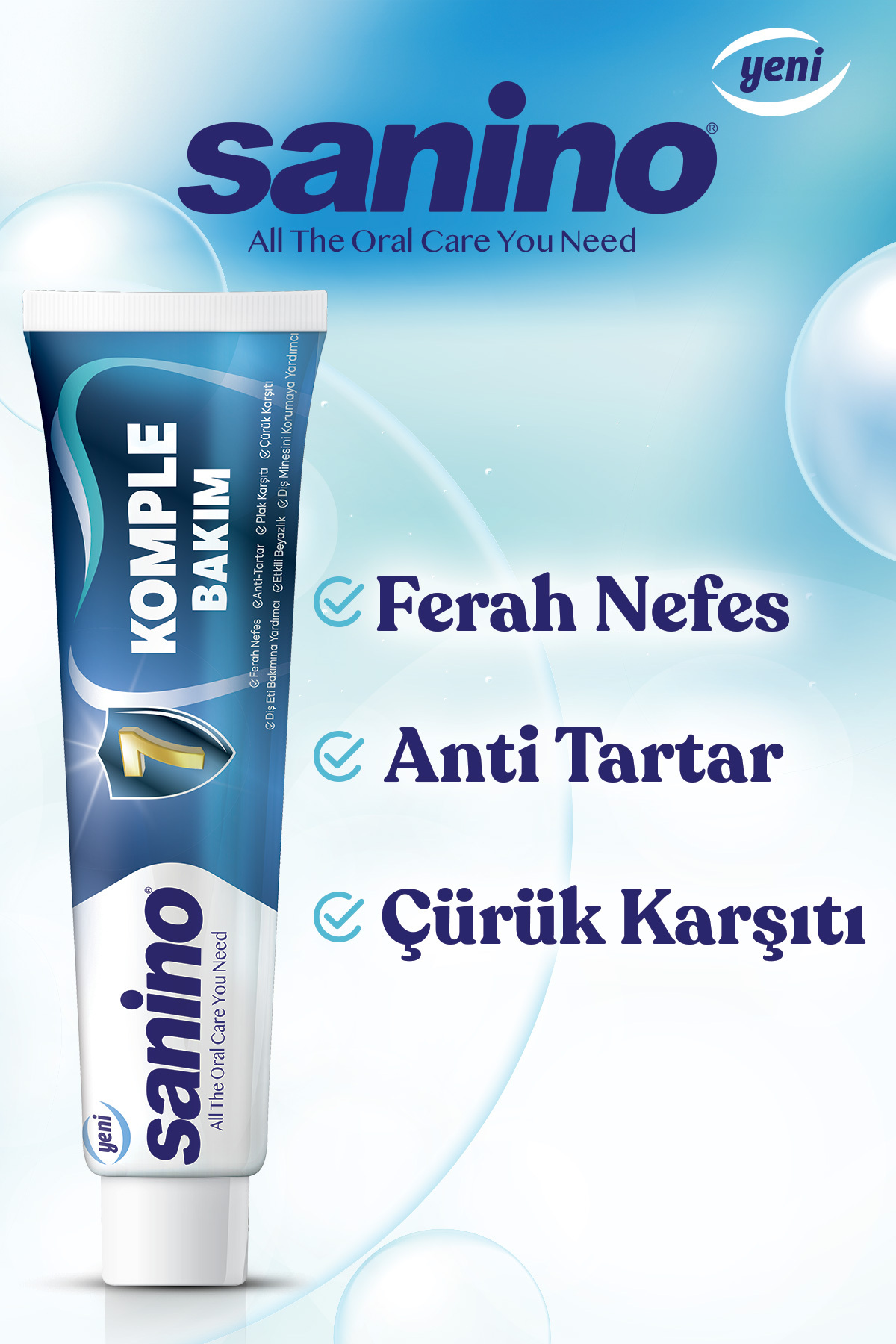 Sanino Komple Bakım Diş Macunu 6x75 ml - Fiyatı, Yorumları