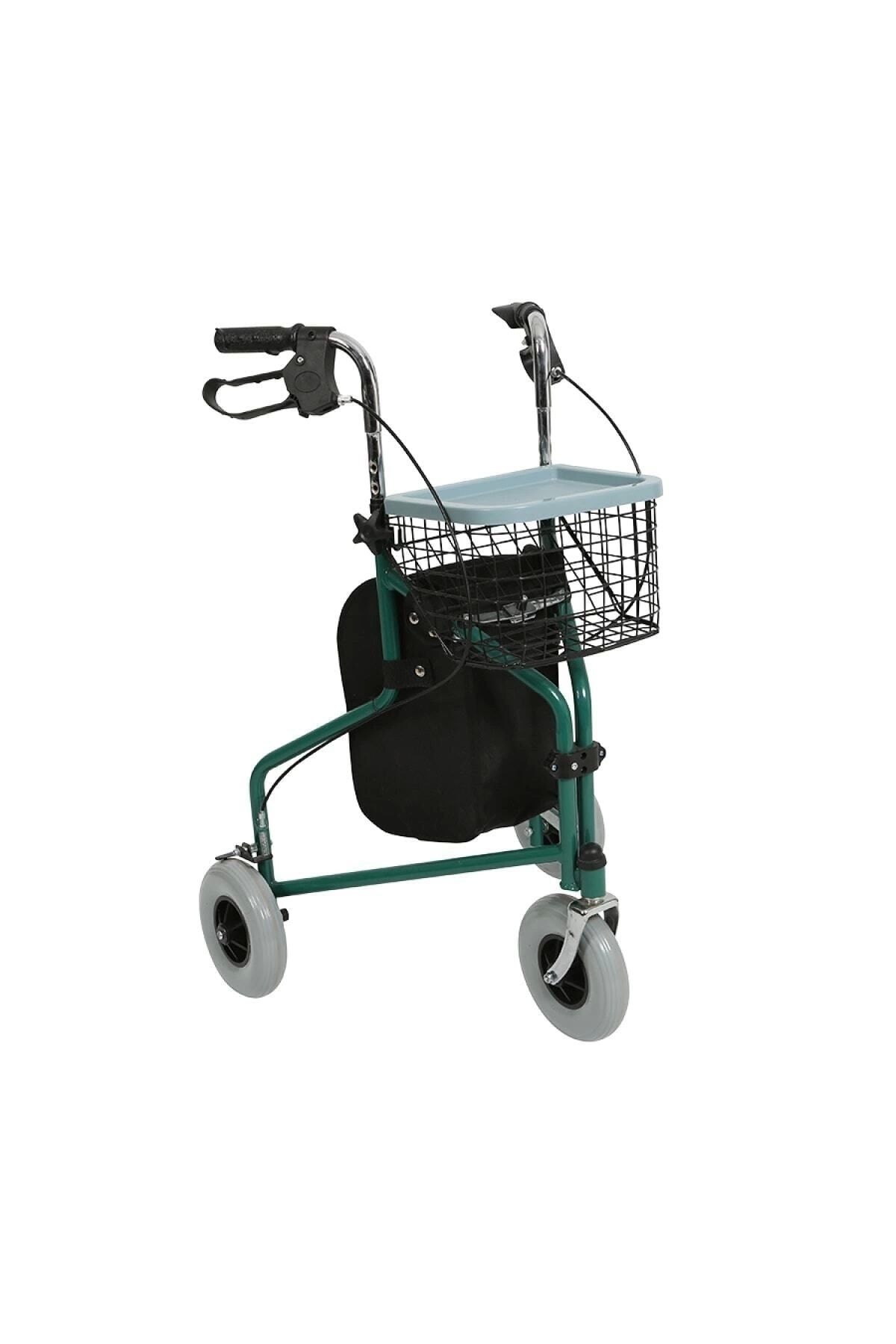 Mavipazar Alüminyum Walker ( Rollator ) üç tekerli sepetli yaşlı ...