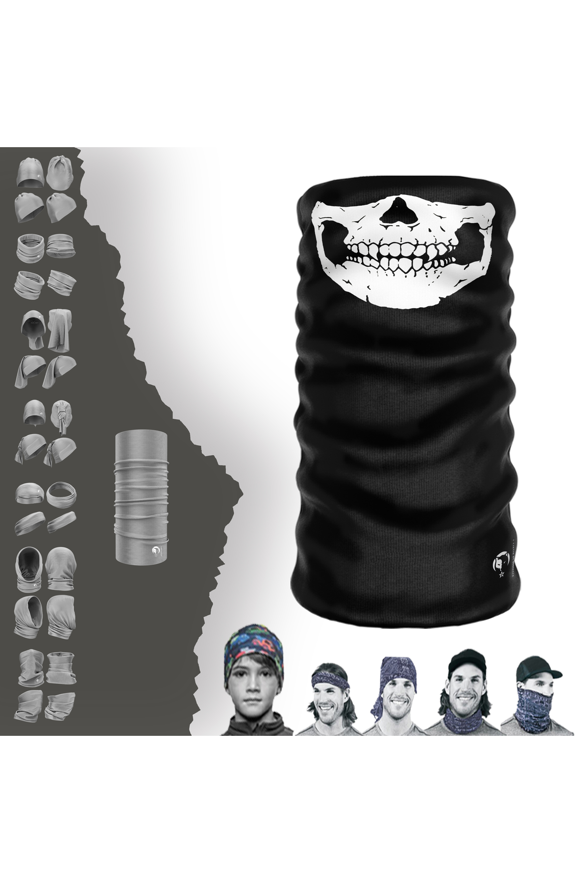 MAG DESIGN Buff-kuru Kafa Iskelet Maske Motorcu Kar Maskesi-boyunluk ...