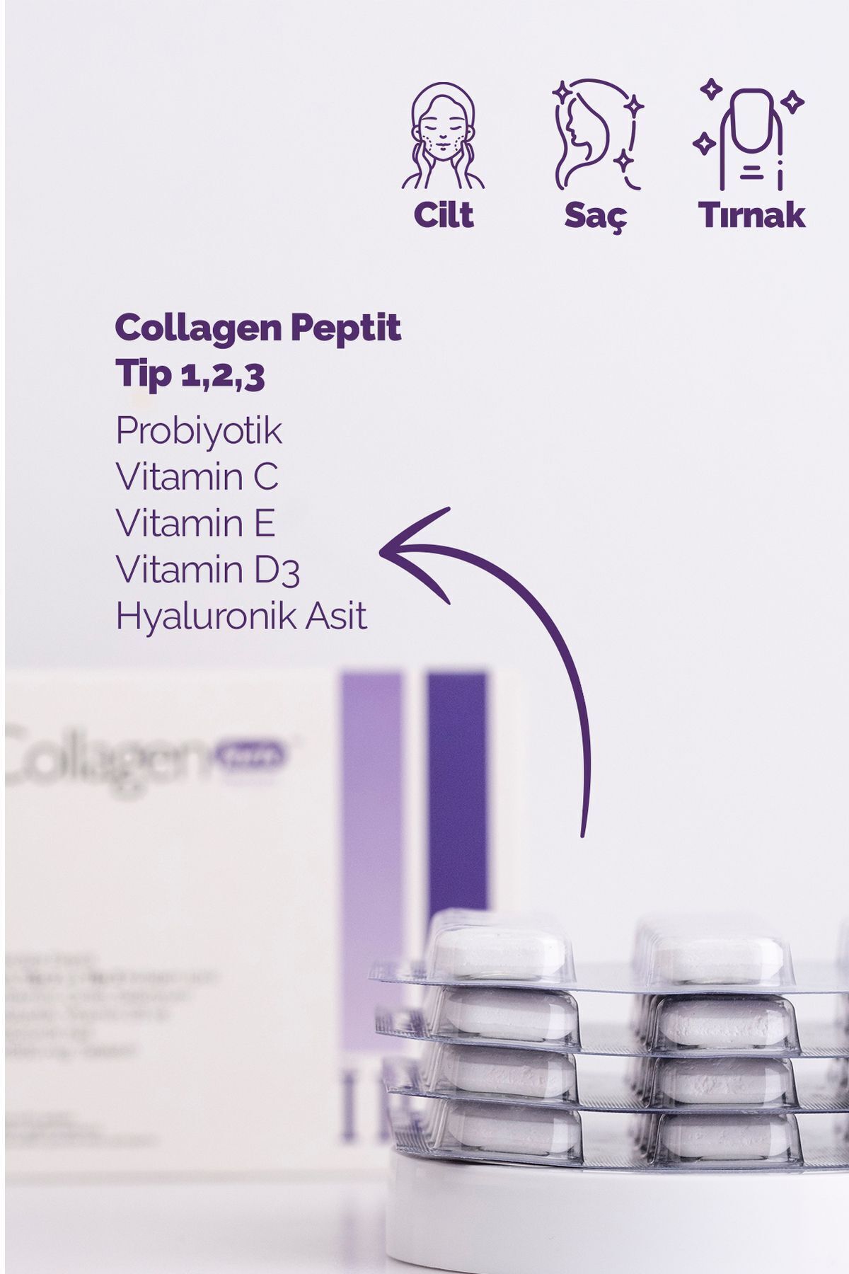 Collagen Forte Platinum Beauty Collagen, Probiyotik & Multivitamin ...
