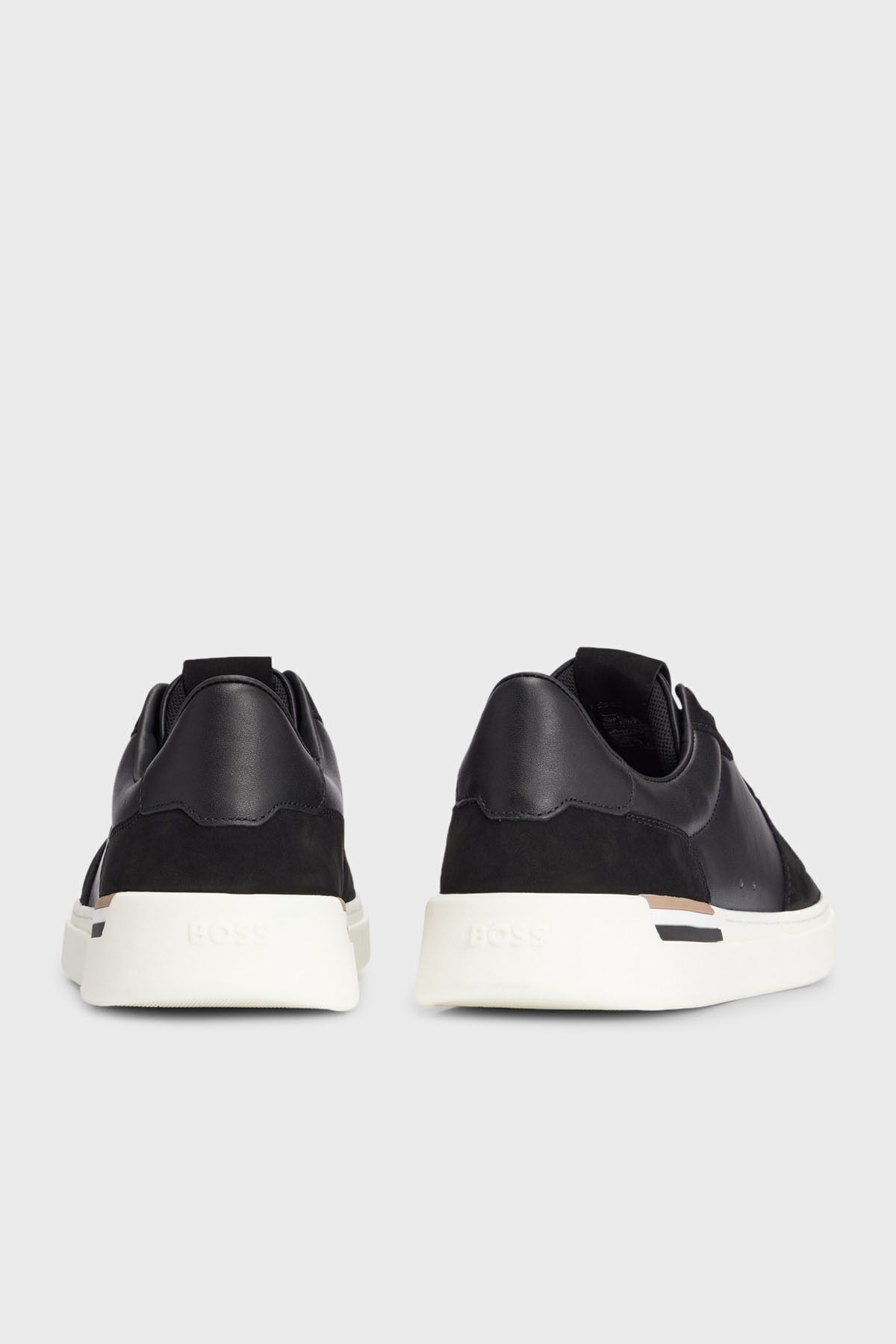 BOSS Logolu Hakiki Deri Sneaker Ayakkabı Erkek AYAKKABI 50517303 001 ...