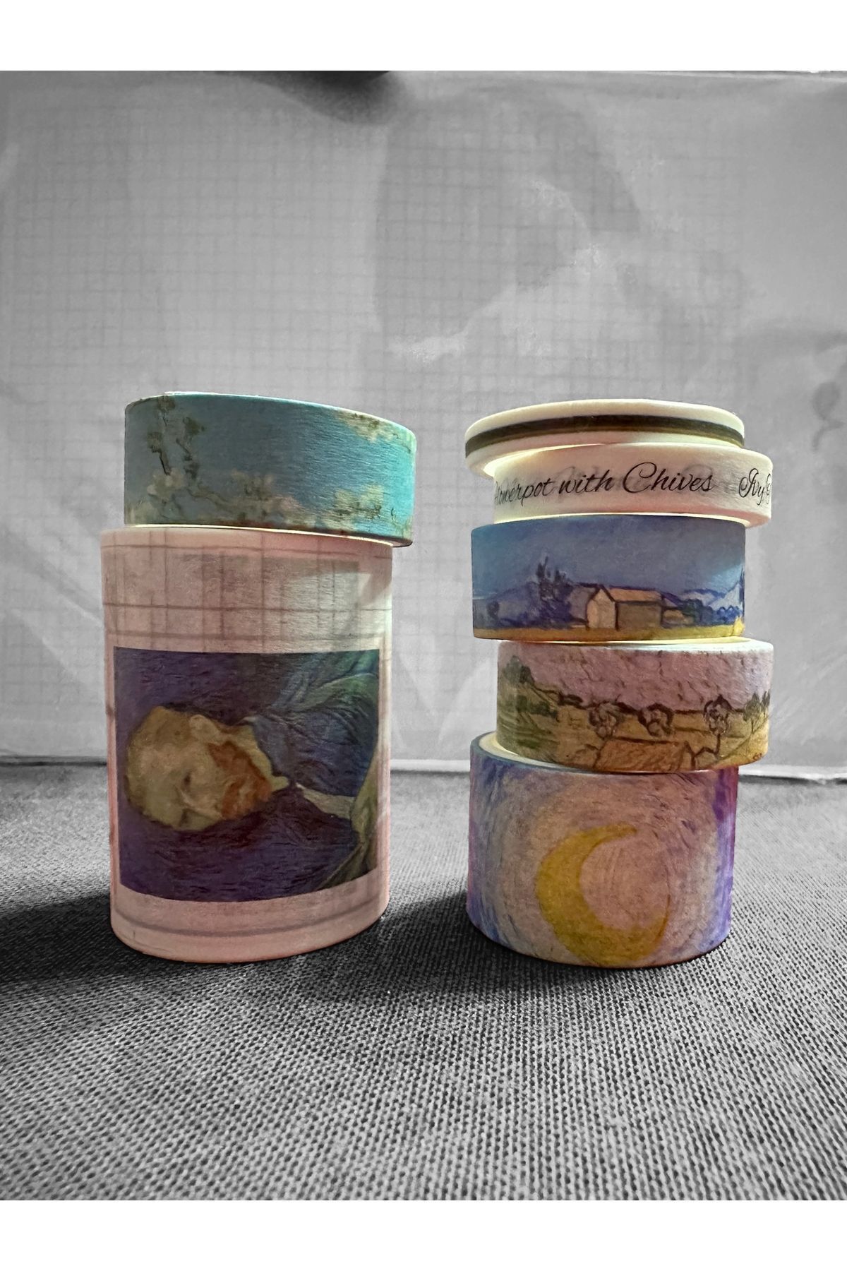Marseliko Van Gogh Eserleri Temalı Washi Bant Seti - 7 Desen Washi Tape ...