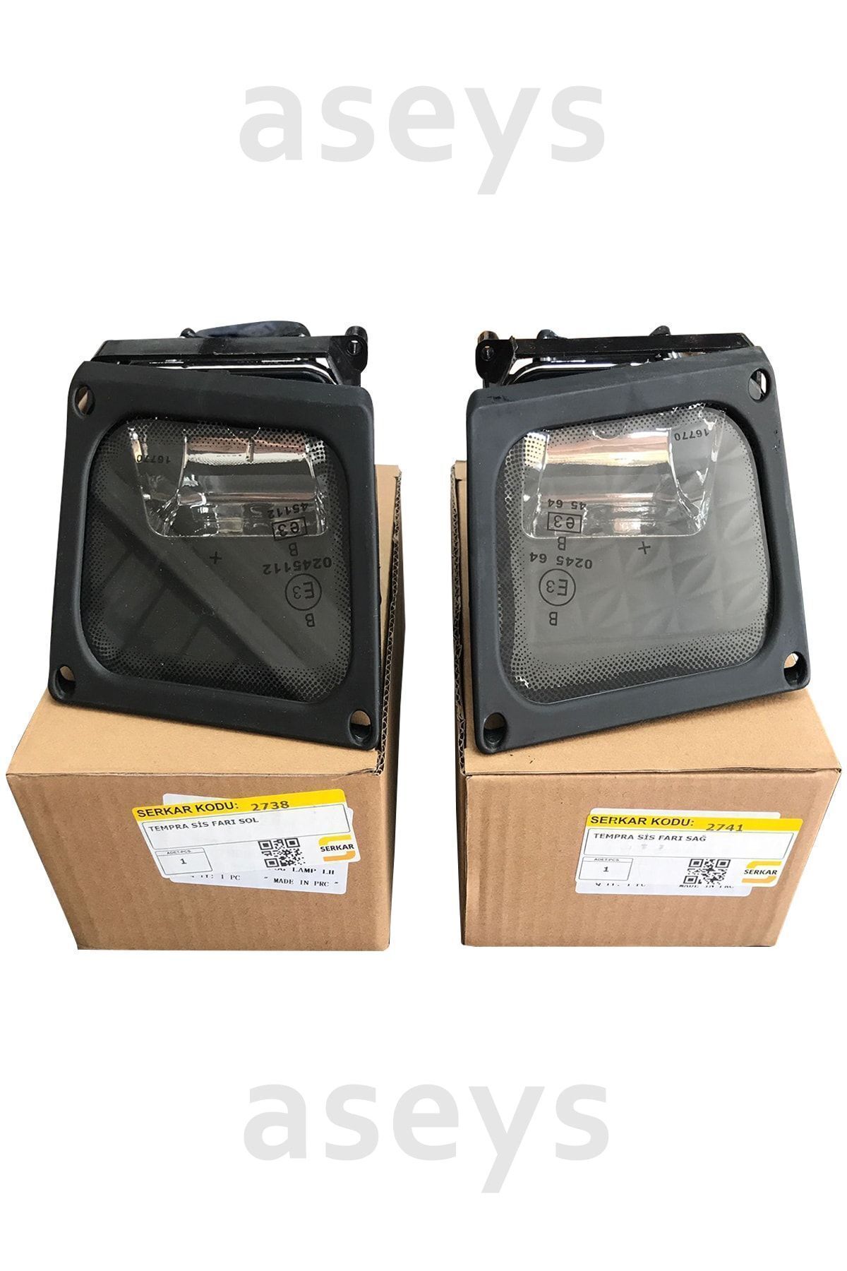 SERKAR Fiat Tempra Uyumlu Sağ ve Sol Sis Farı İkili Takım Halinde (2 ...