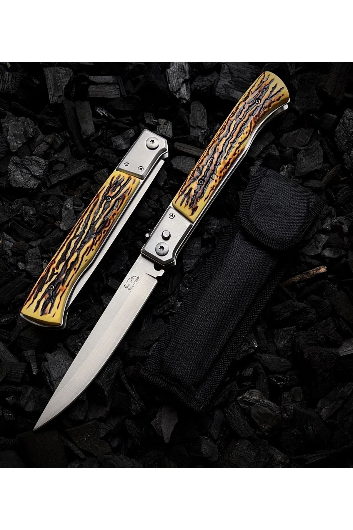 John Connely Otomatik Model Çakı Büyük Boy Avcı Komando Çakı - 30 Cm ...