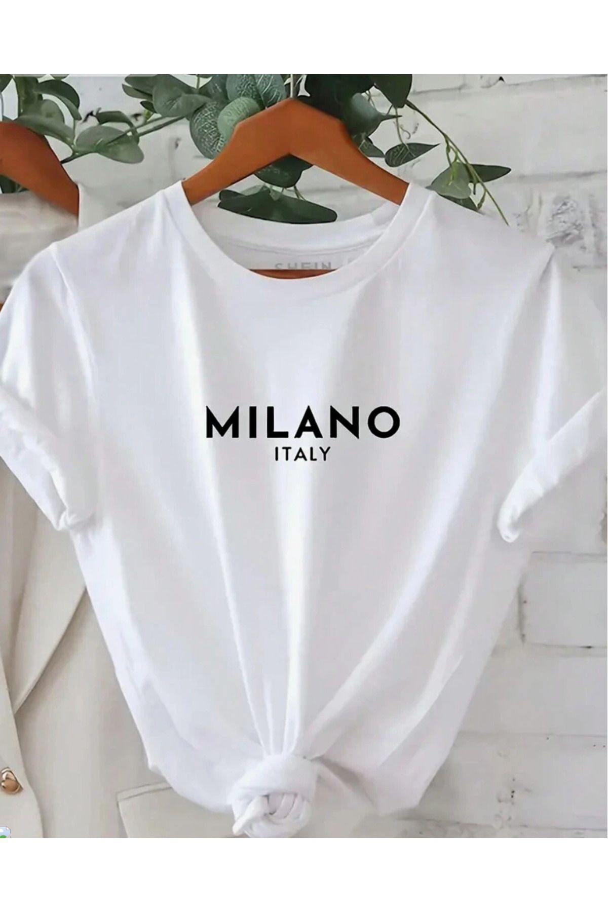 Buddy Store Milano Baskılı Oversize Beyaz T-shirt (PAMUK & UNİSEX ...