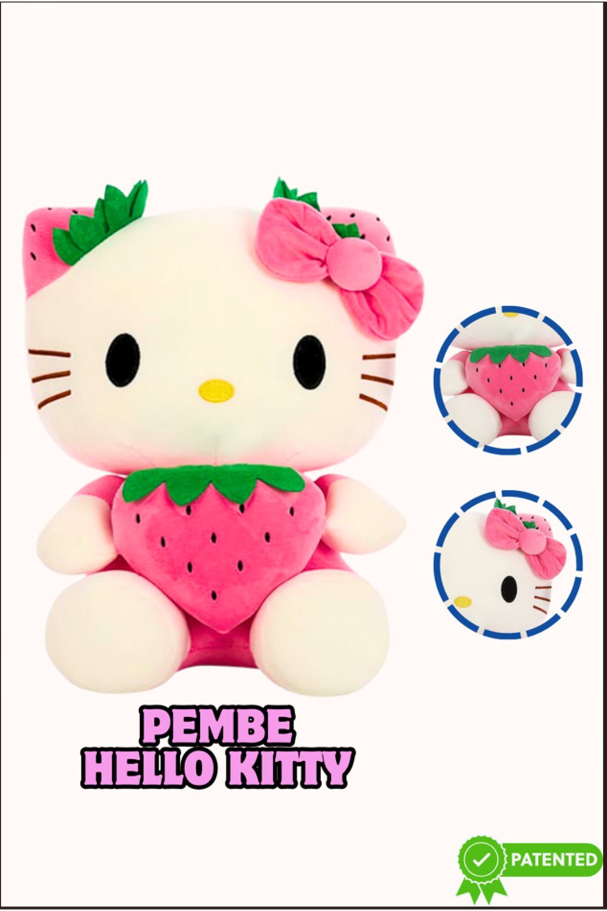 New Bliss Decor Studio Peluş Kedi Hello Kitty Pembe Kedi Yumuşacık Uyku ...