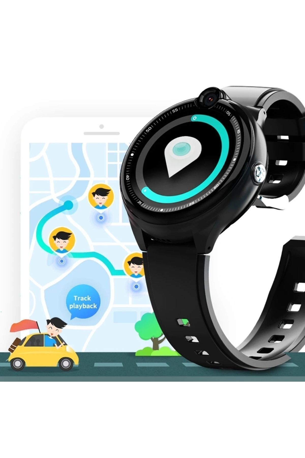 SMART BEST Sim Kartlı Smart Berry 4g Görüntülü Konuşma Kameralı Gps ...